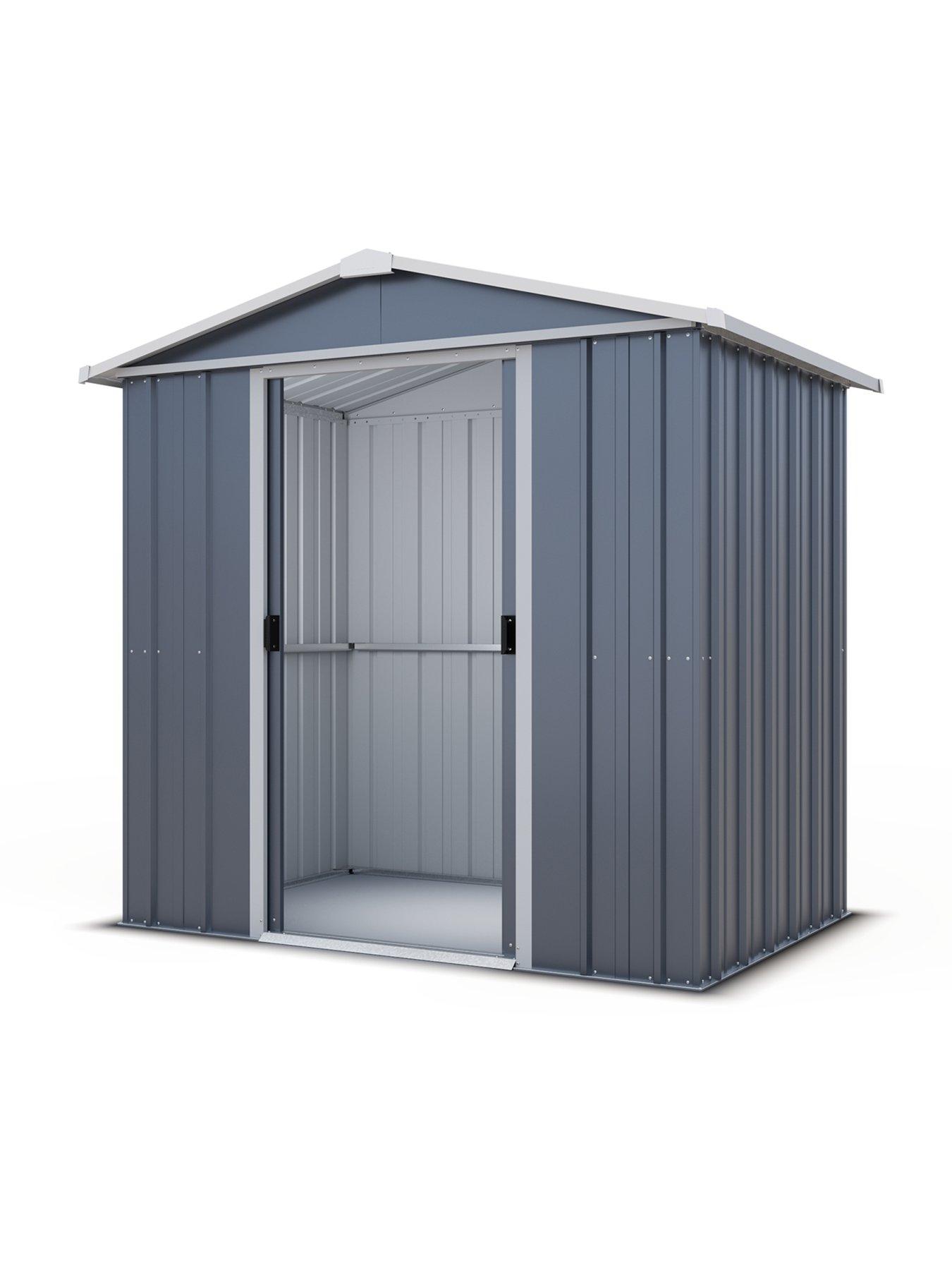 Yardmaster 6ft X 4.5ft Castleton Apex Roof Metal Shed | Very
