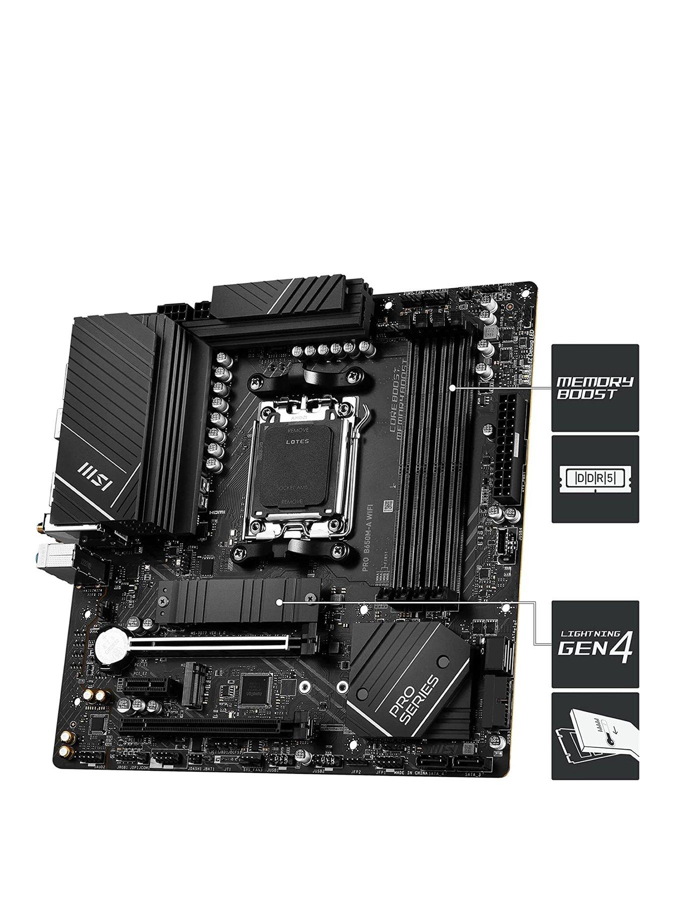 MSI AM5 PRO B650M AMD PC Motherboard | Very
