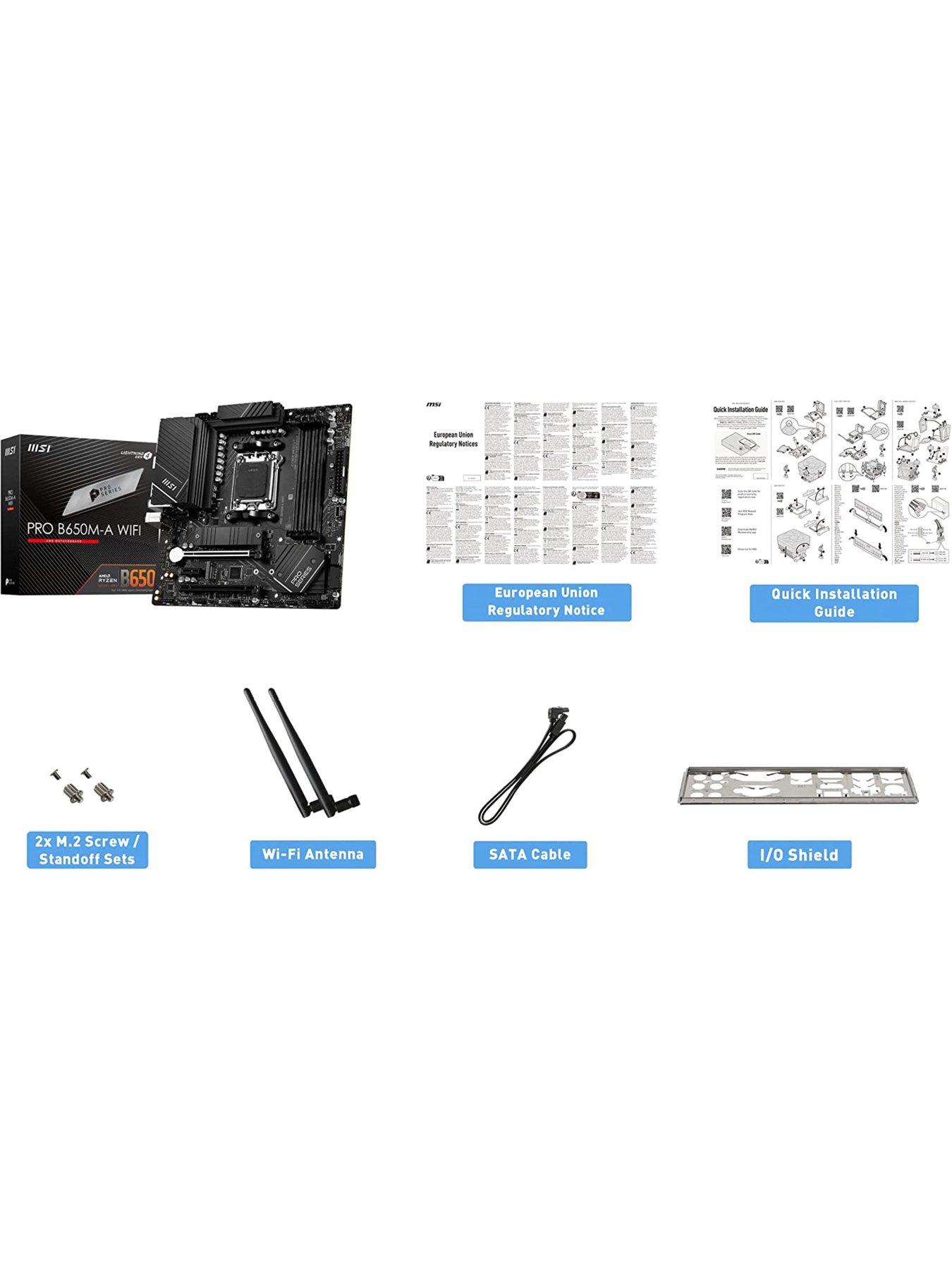 MSI AM5 PRO B650M AMD PC Motherboard | Very