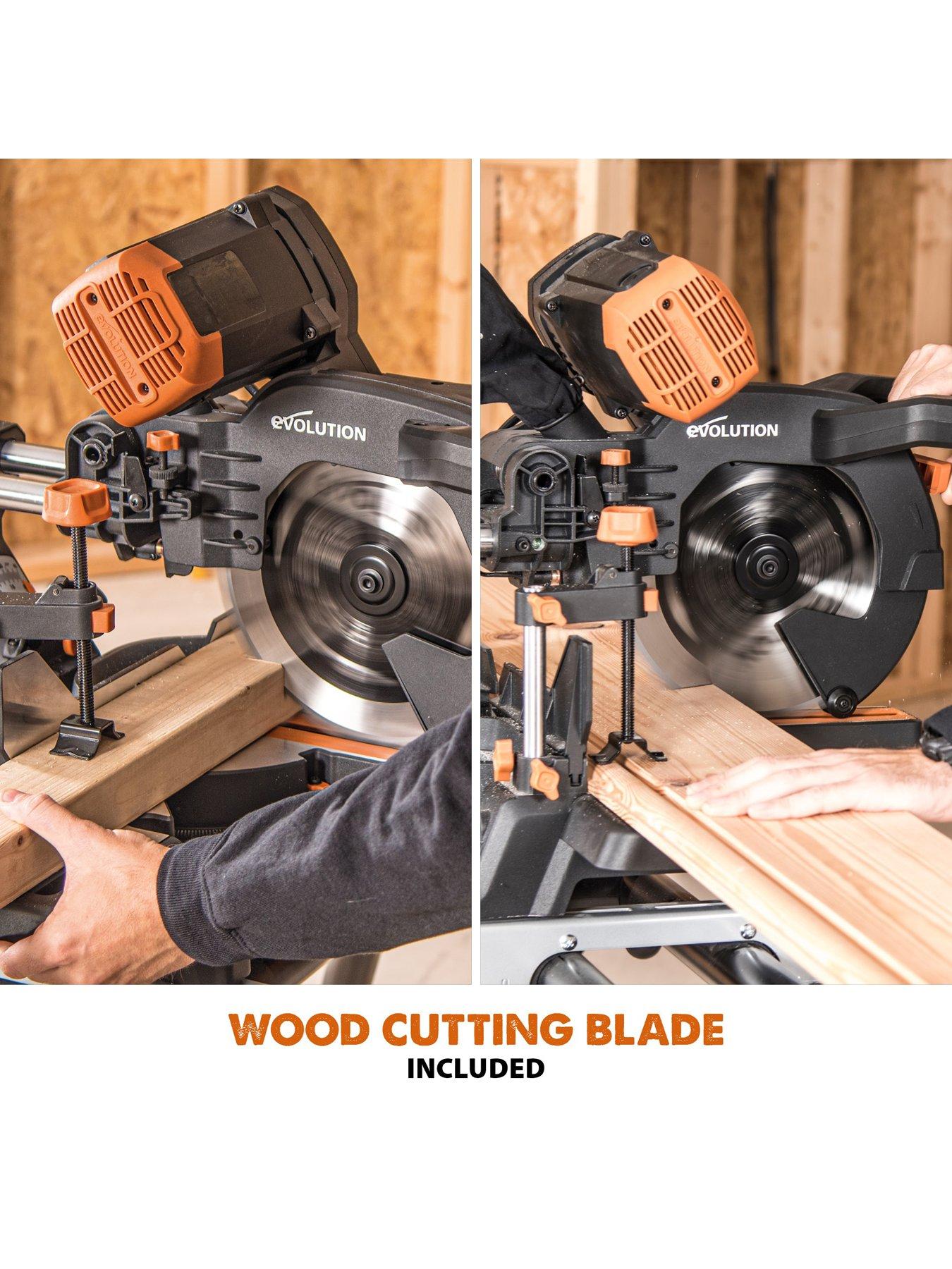 EVOLUTION R255SMS-DB+ Pro-Pack 255mm Multi-Material Double Bevel ...