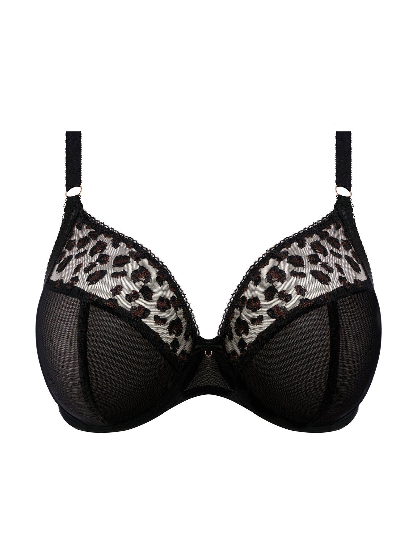 Elomi Namrah Underwired Bandless Plunge - Black | Very