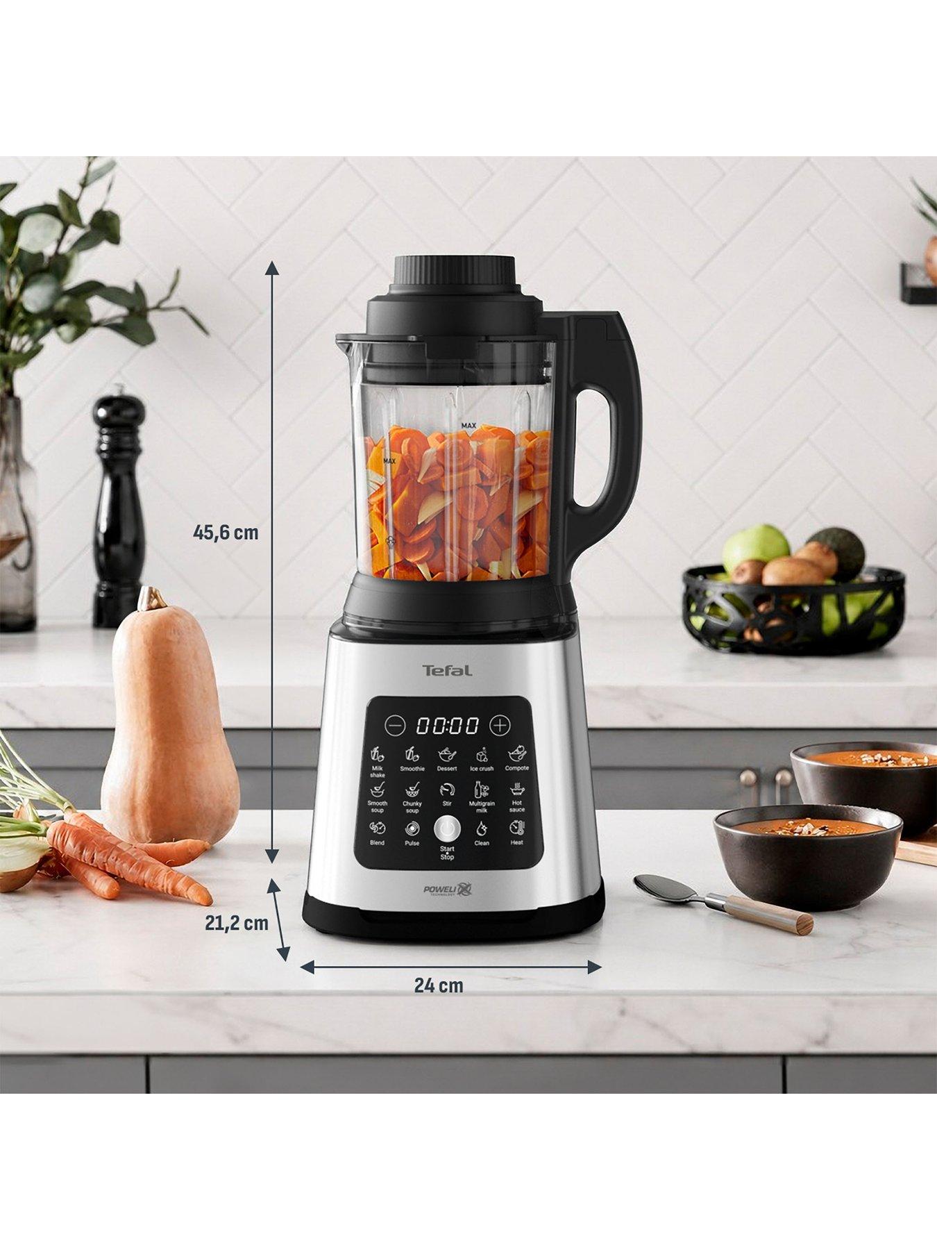 Tefal PerfectMix Cook 1.75L Glass Jug High-Speed Blender/Soup Maker ...