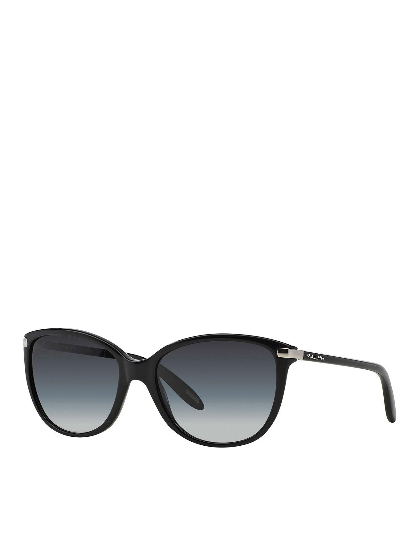 Ralph Ralph 0ra5160 Cat Eye Sunglasses Shiny Black Frame With Gradient ...