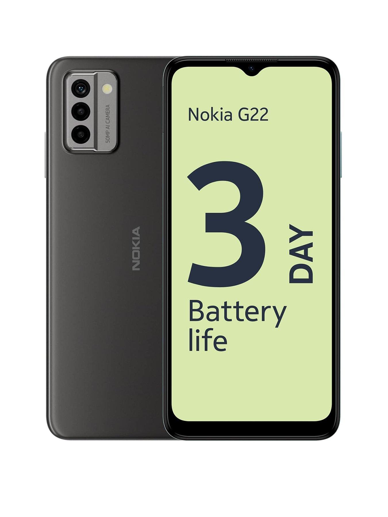 Nokia G22 64GB Storage, Dual SIM - Grey | Very