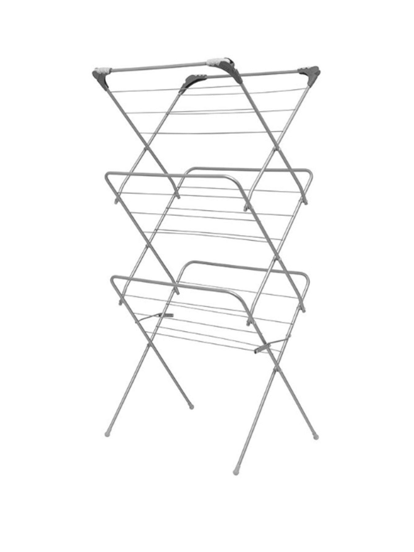Addis 3 Tier Clothes Airer with Hooks | Very