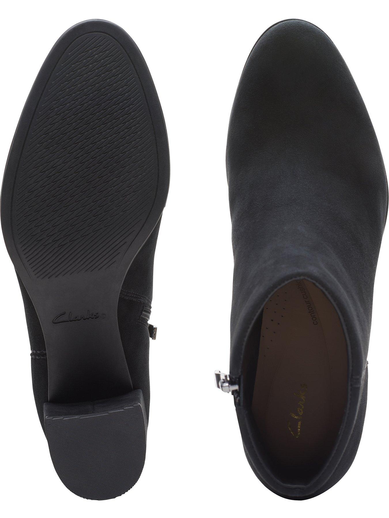 Clarks Freva55 Zip Boots - Black Sde | Very