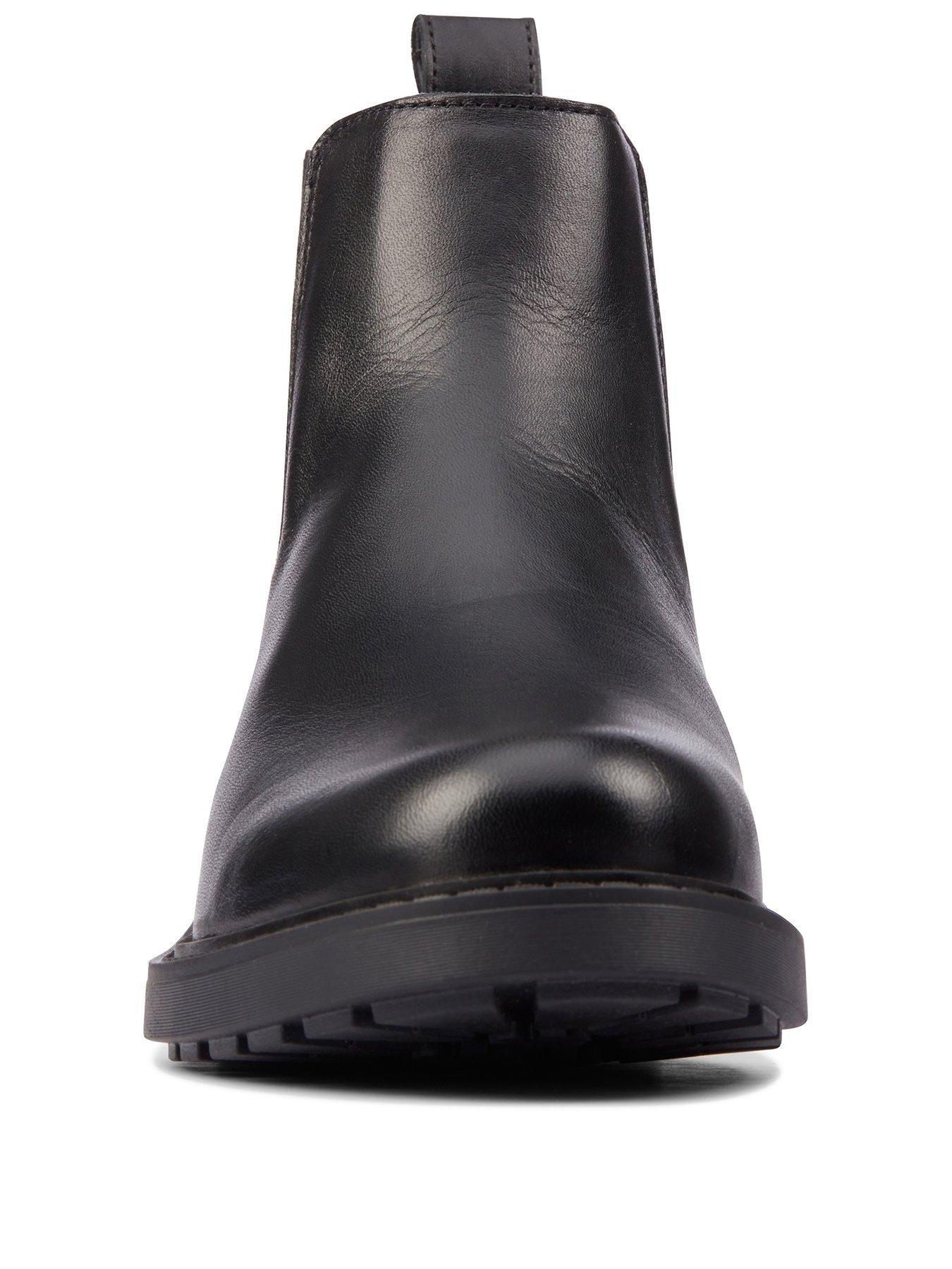 Clarks Orinoco2 Lane Wide Fit Boots - Black Leather | Very