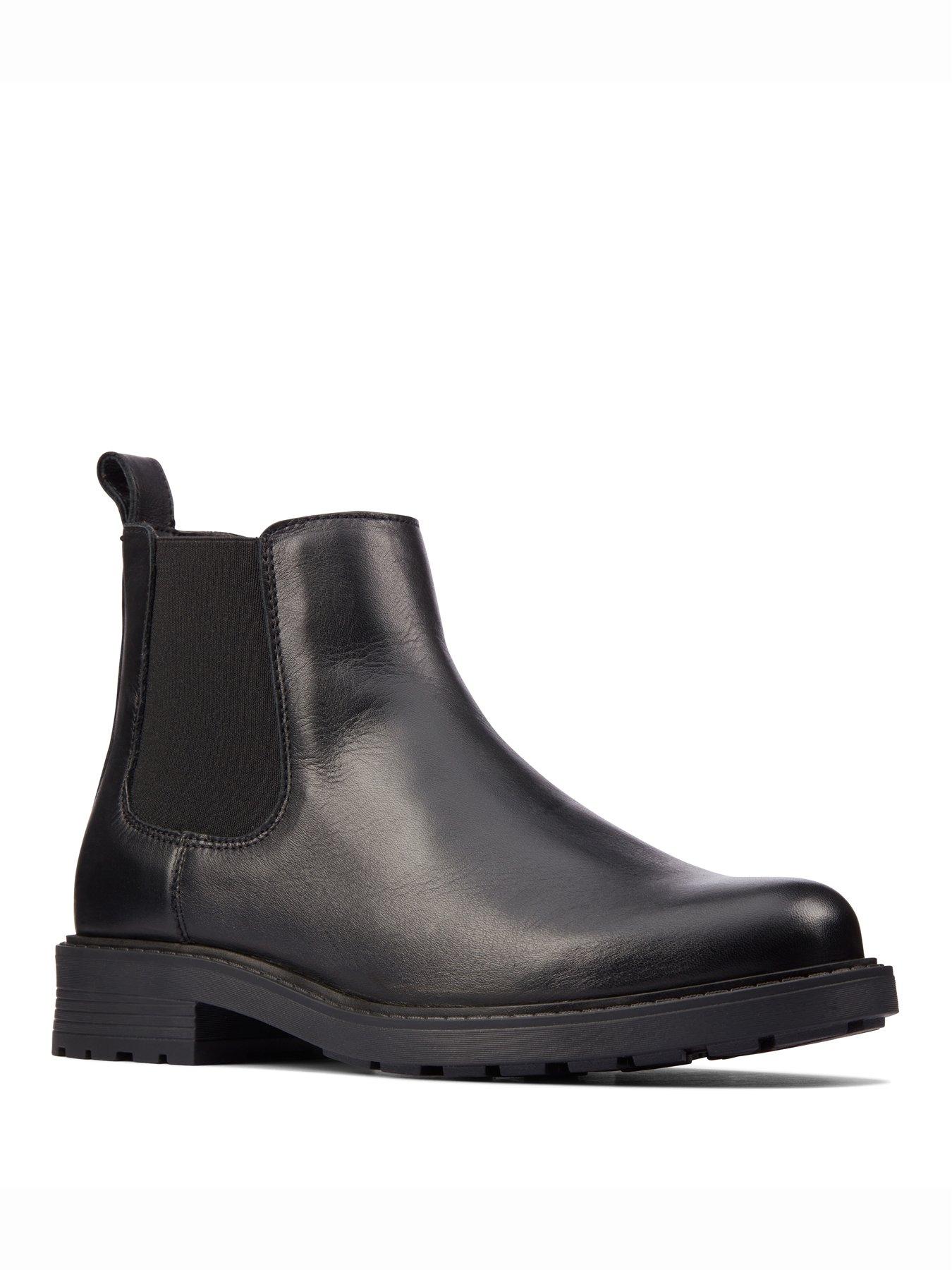 Clarks Orinoco2 Lane Wide Fit Boots - Black Leather | Very