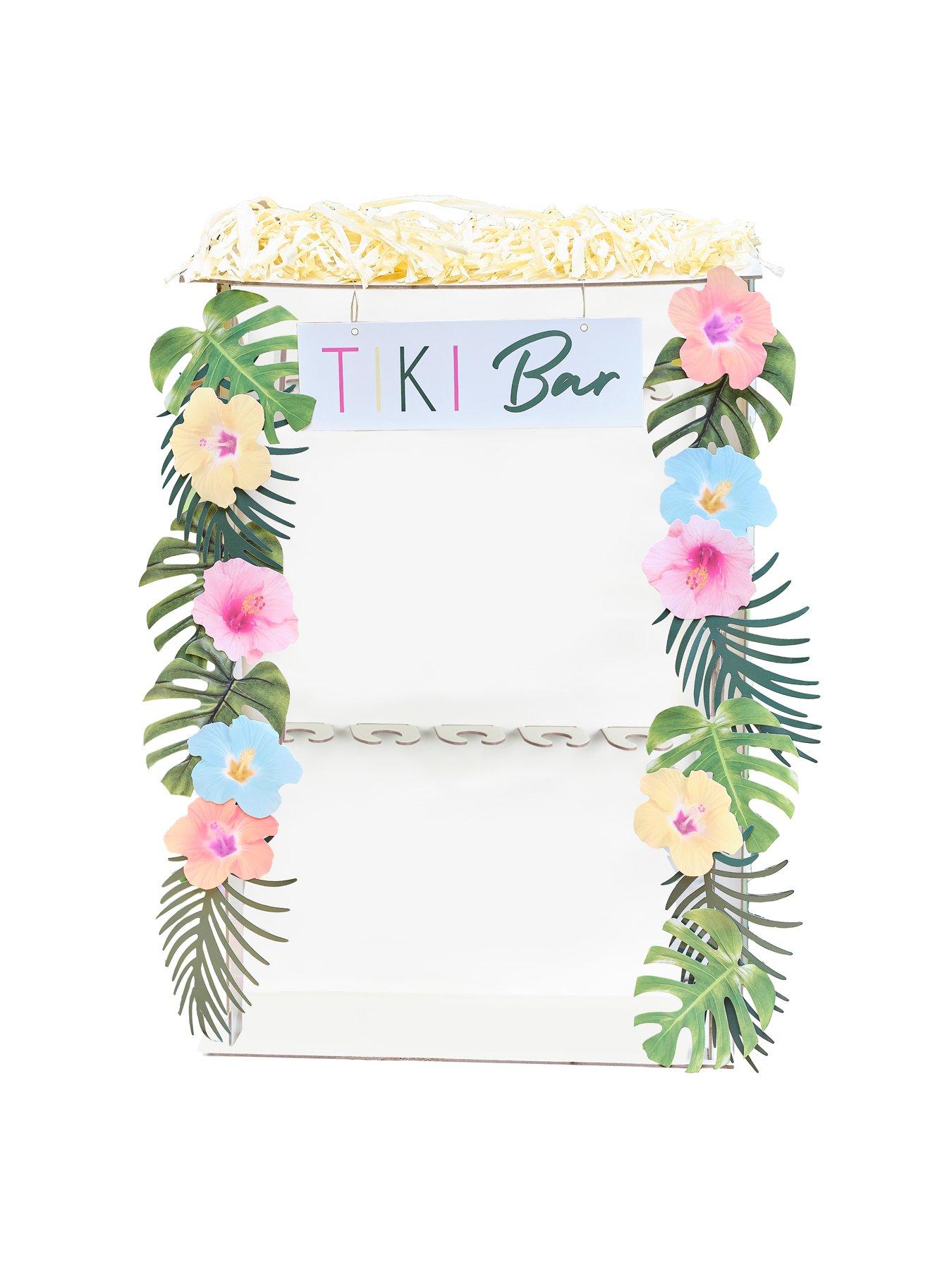Ginger Ray Treat Stand - Tiki Bar Drinks Stand with Grazing Board ...