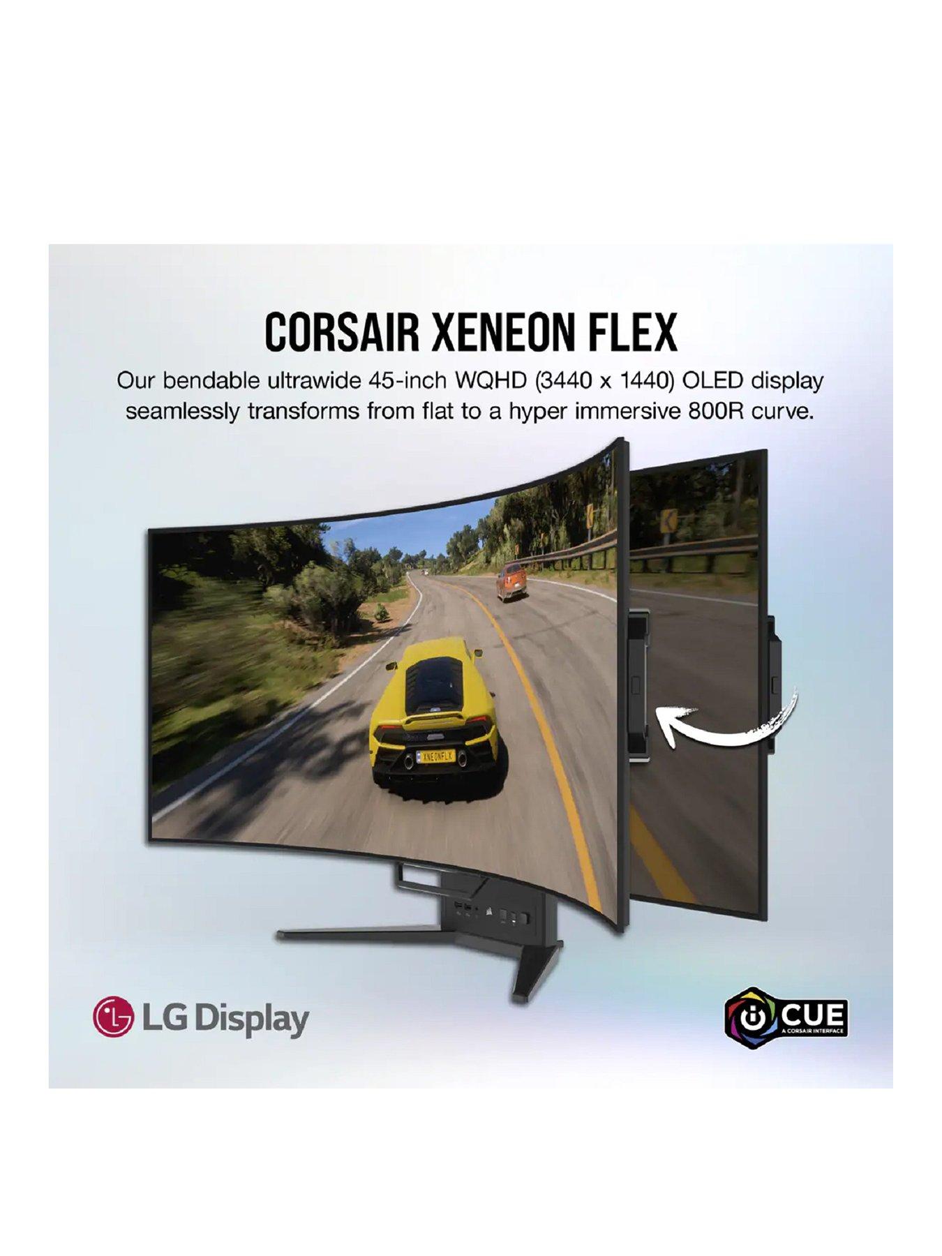 CORSAIR Xeneon Flex 45WQHD240 45-inch Widescreen OLED Black Bendable ...