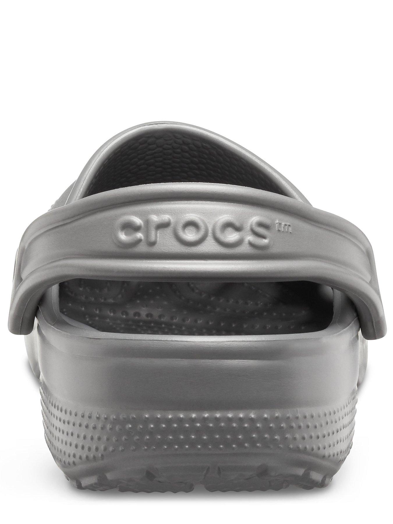 Crocs Men's Classic Clog Sandal - Grey | very.co.uk
