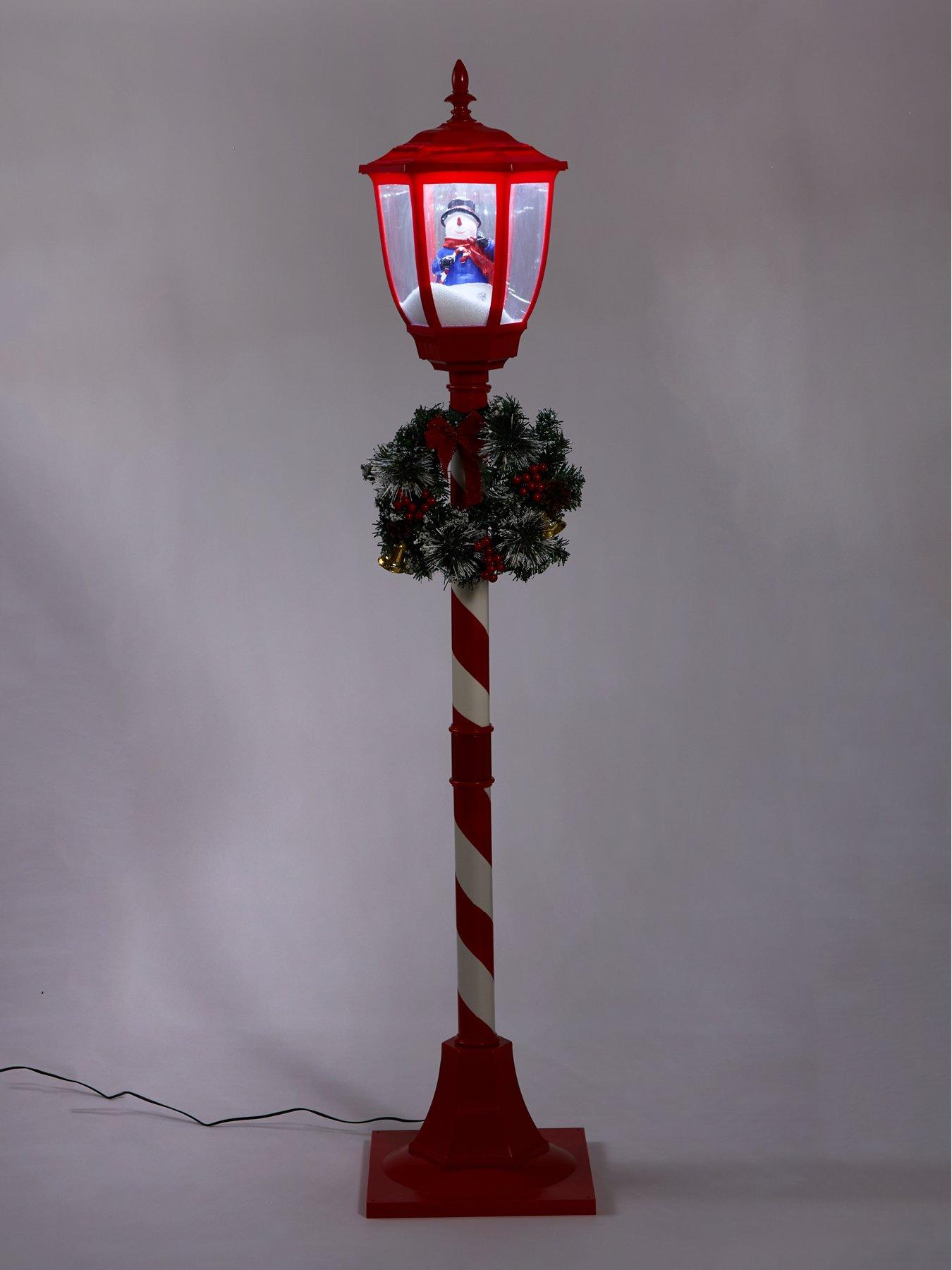 Very Home 5ft LED Snowing Street Lamp Outdoor Christmas Decoration | Very