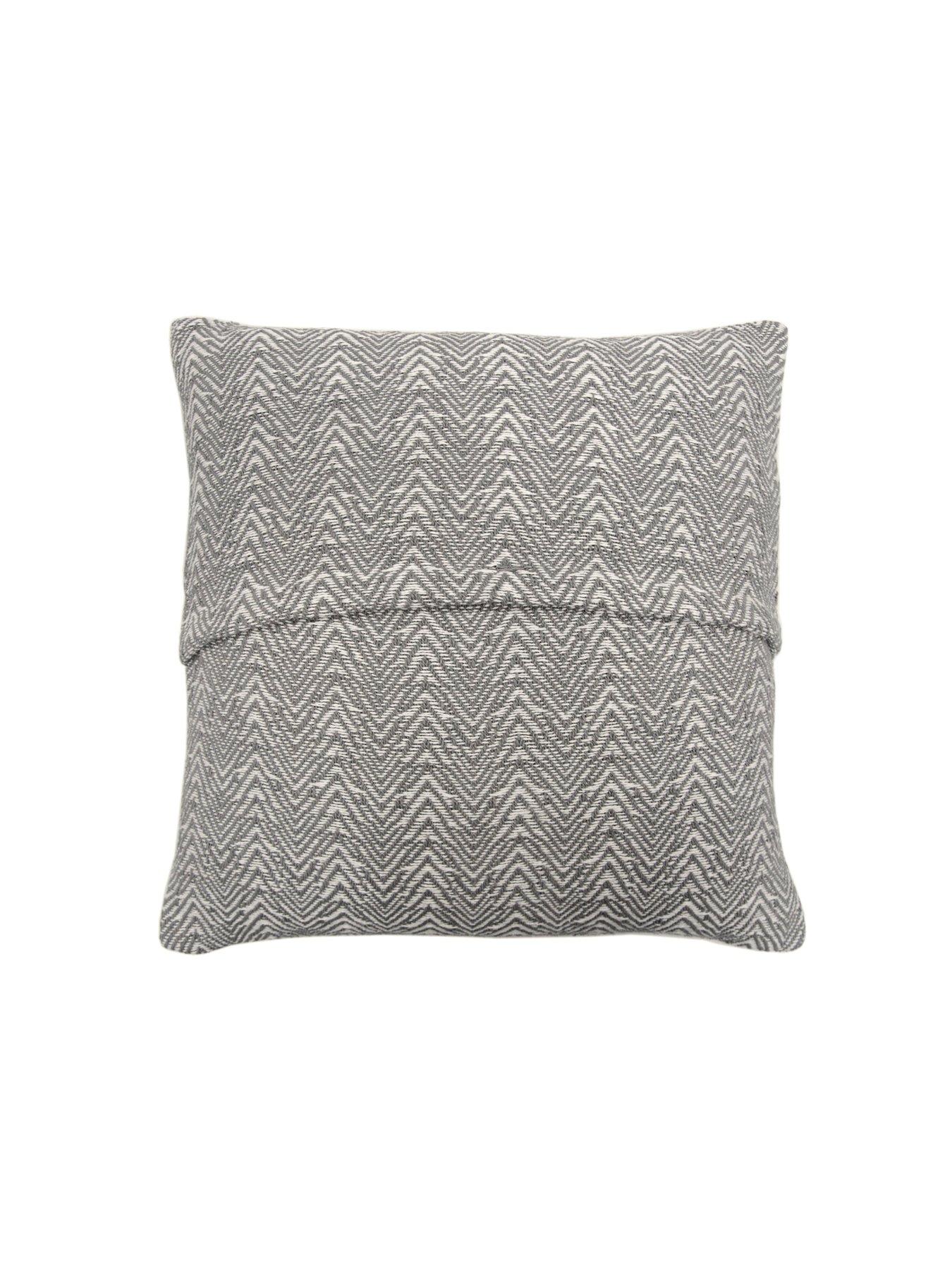 Appletree Herringbone Cushion Silver | very.co.uk