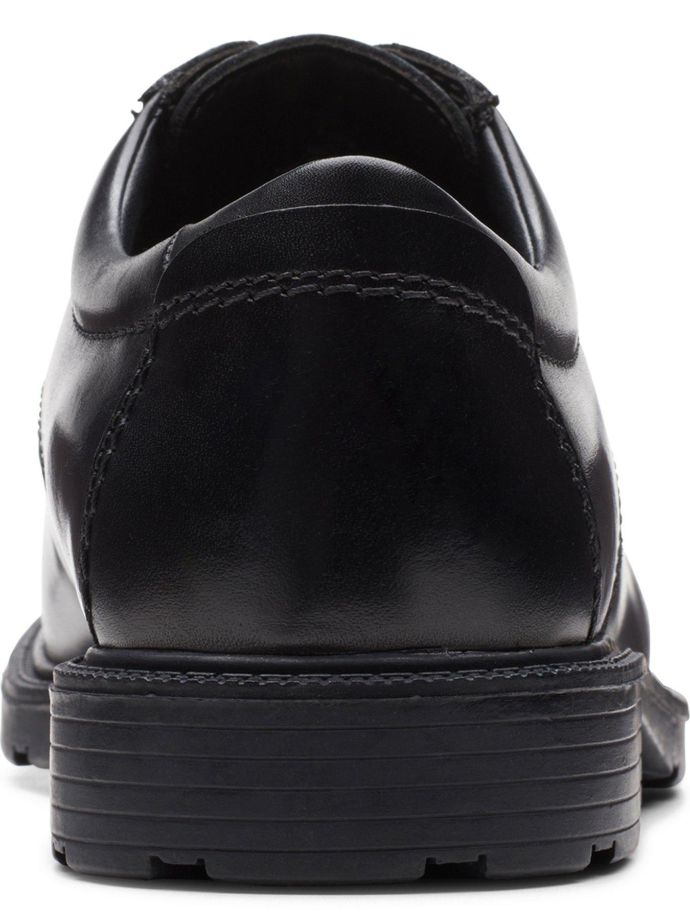 Clarks Wide Fit Kerton Lace Derby Shoes - Black | very.co.uk