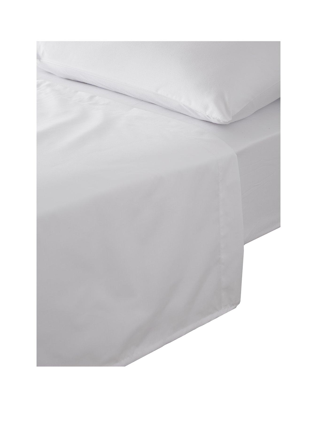 Very Home Non-Iron 180 Thread Count Flat Sheet | Very