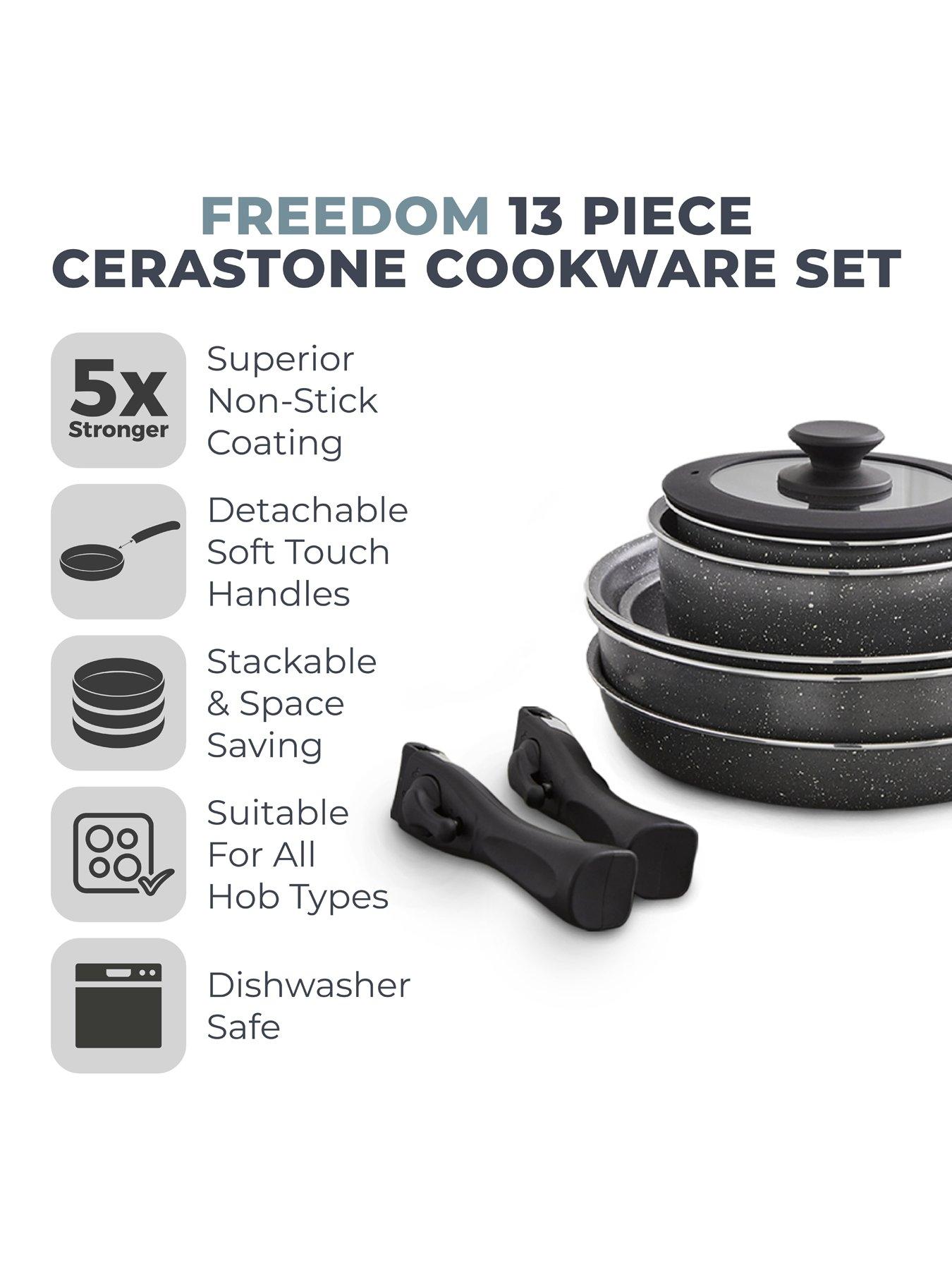 Tower Freedom Cerastone 13 Piece Cookware Set | Very