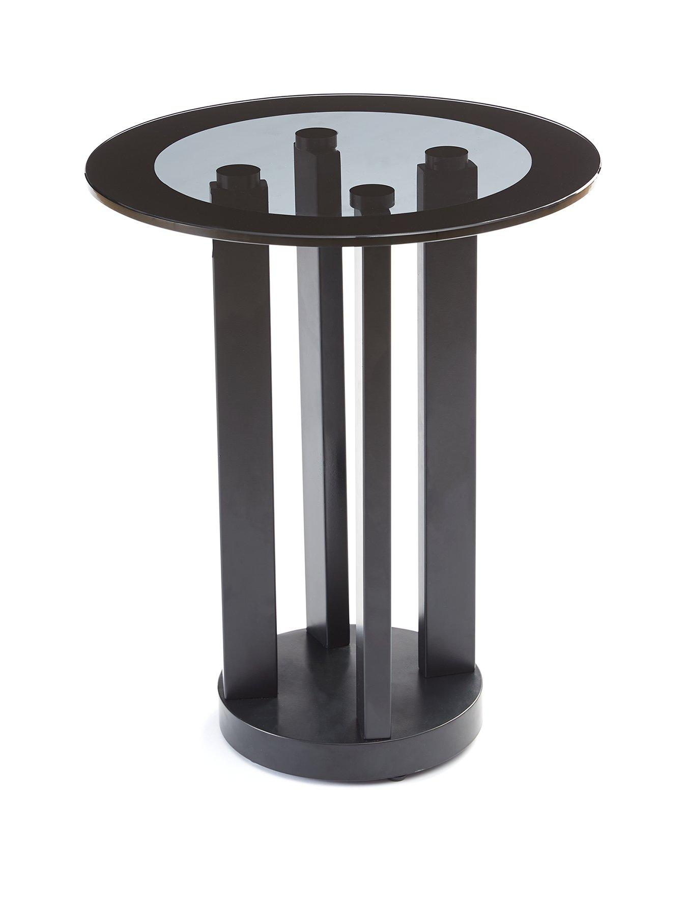 Very Home Moda Round Pedestal Glass Top Side Table | very.co.uk