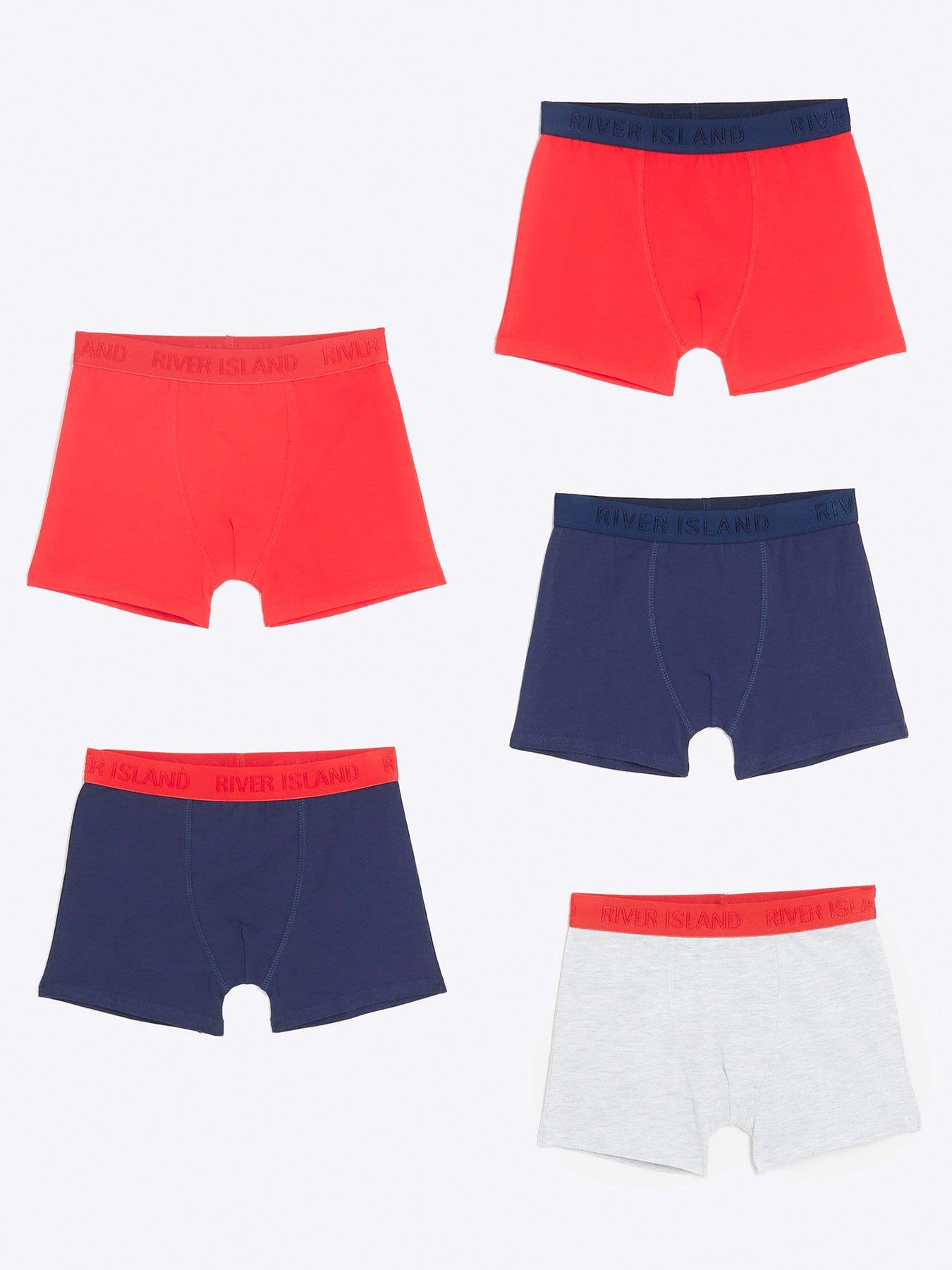 River Island Boys Boxers 5 Pack - Navy | Very