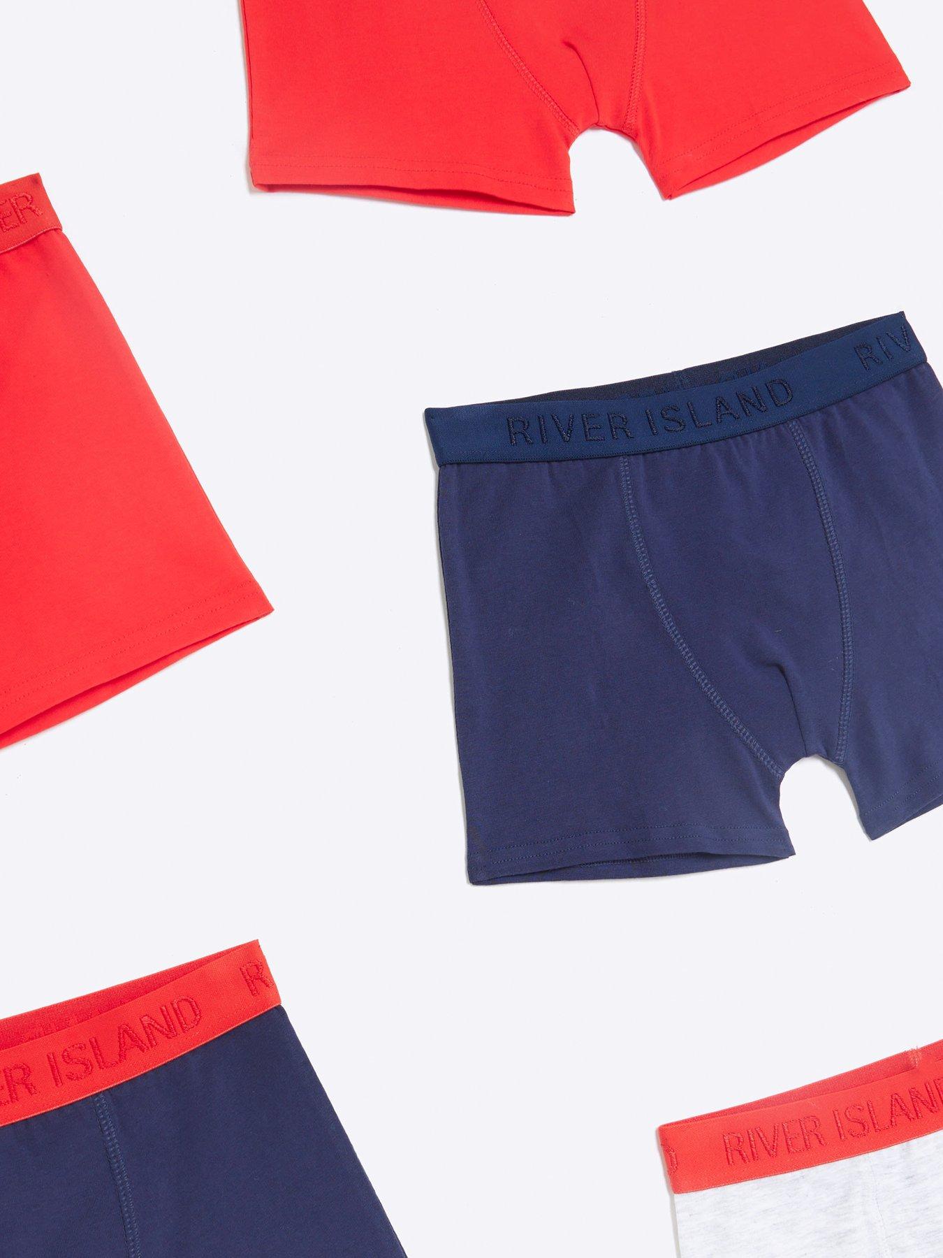 River Island Boys Boxers 5 Pack - Navy | very.co.uk