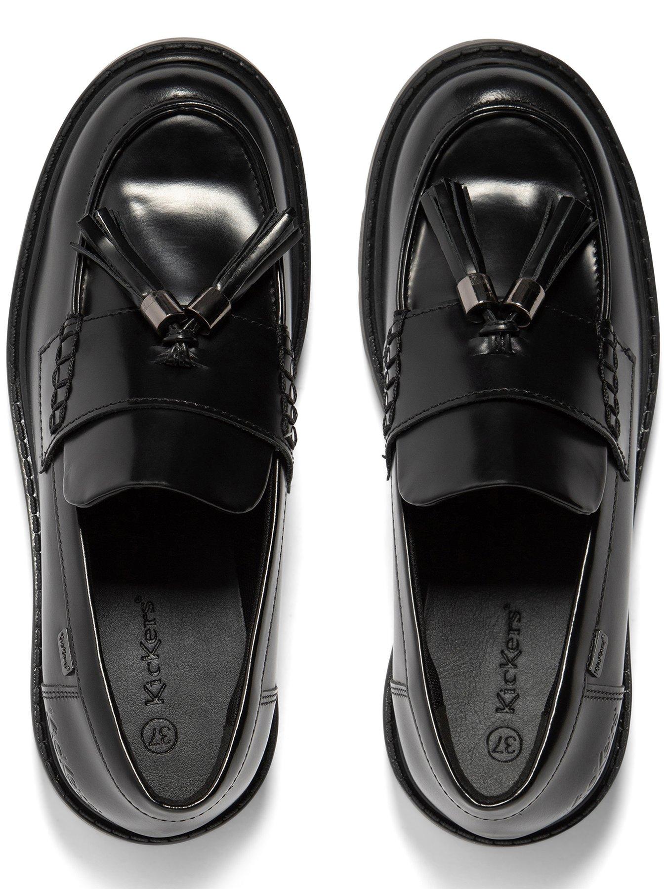 Kickers Youth Kori Tassle Leather Loafer School Shoe | Very