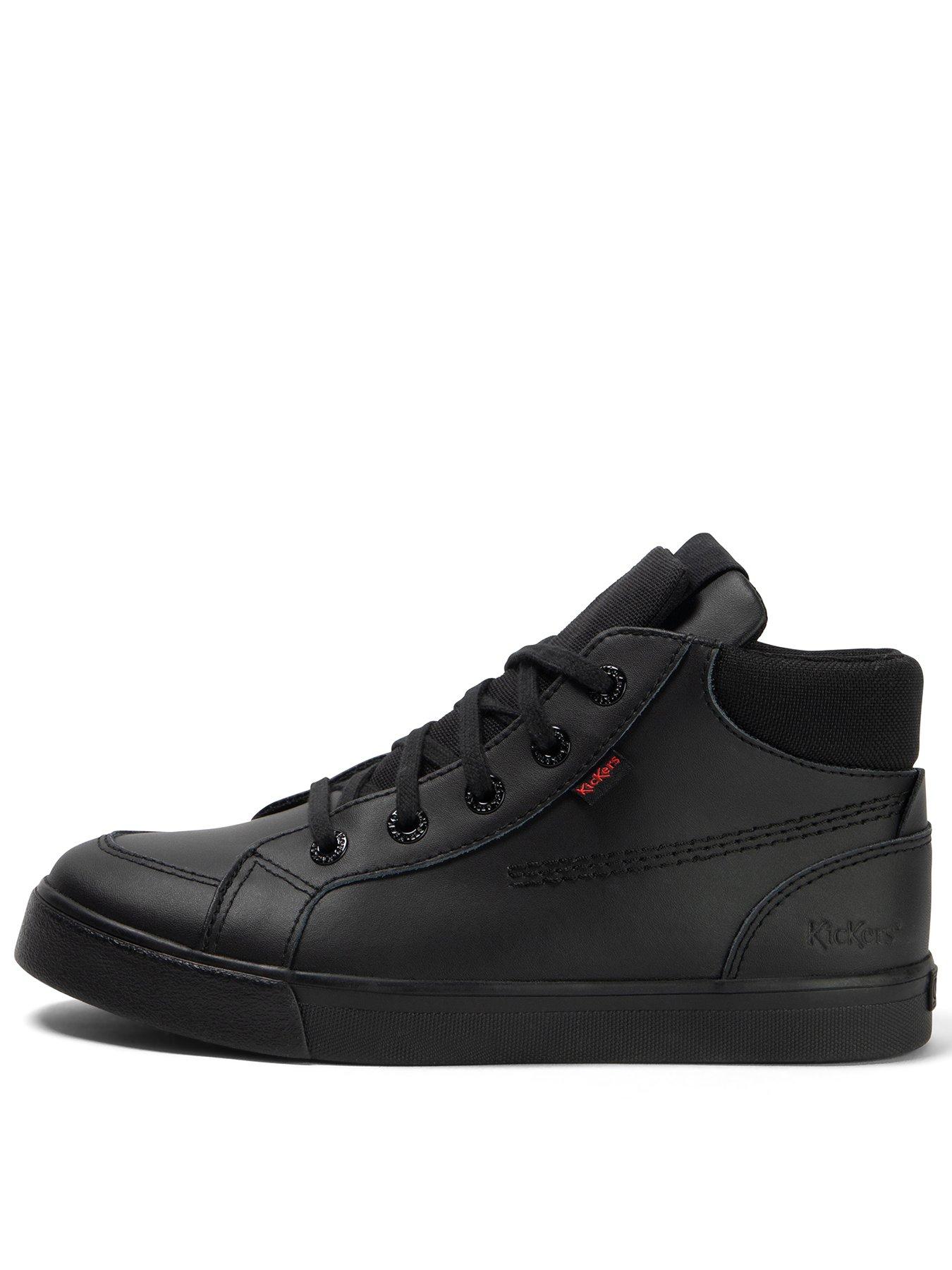 Kickers Youth Tovni Hi Double Tongue Leather High Top School Shoe ...