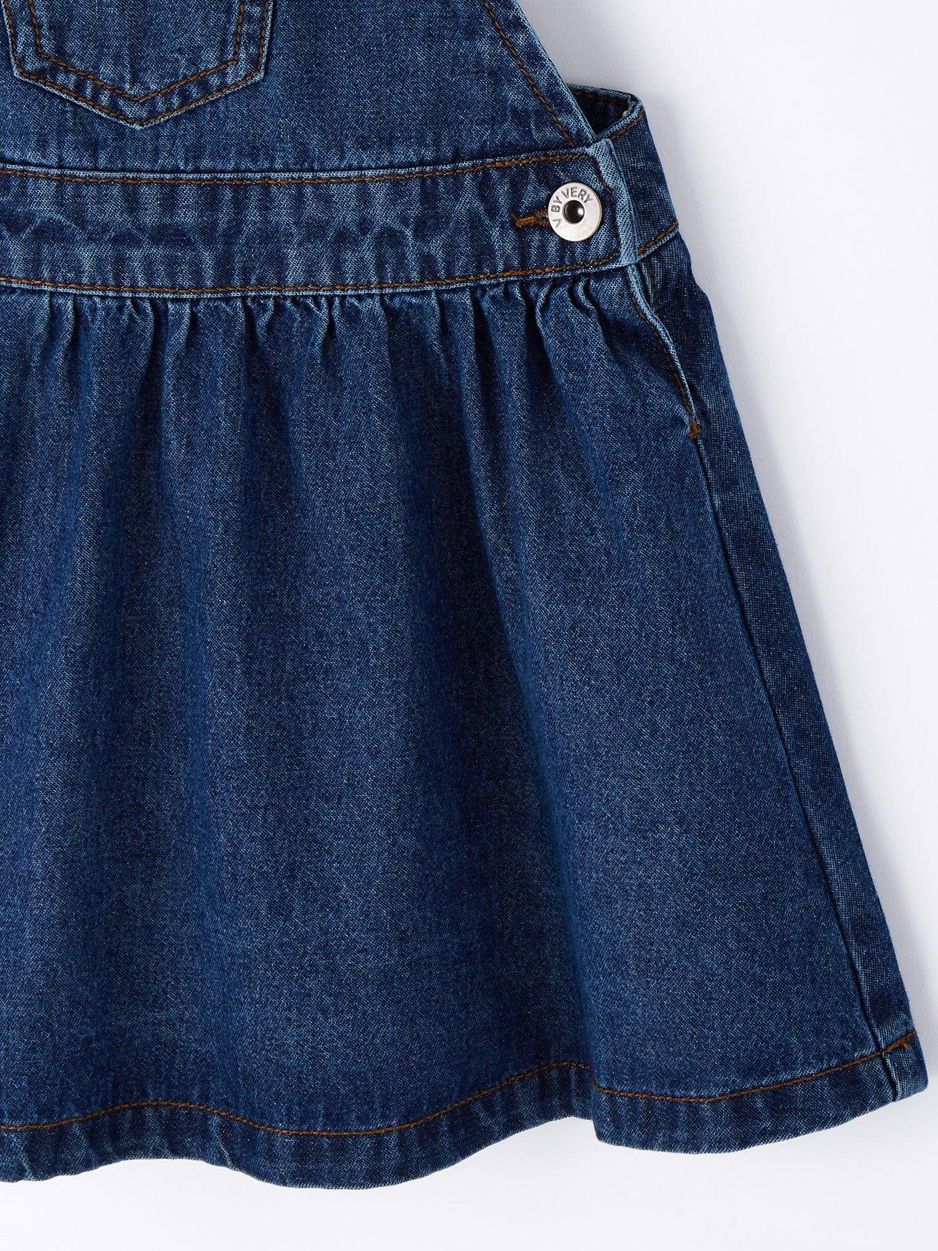 Mini V by Very Girls Denim Pinny Dress - Blue | Very