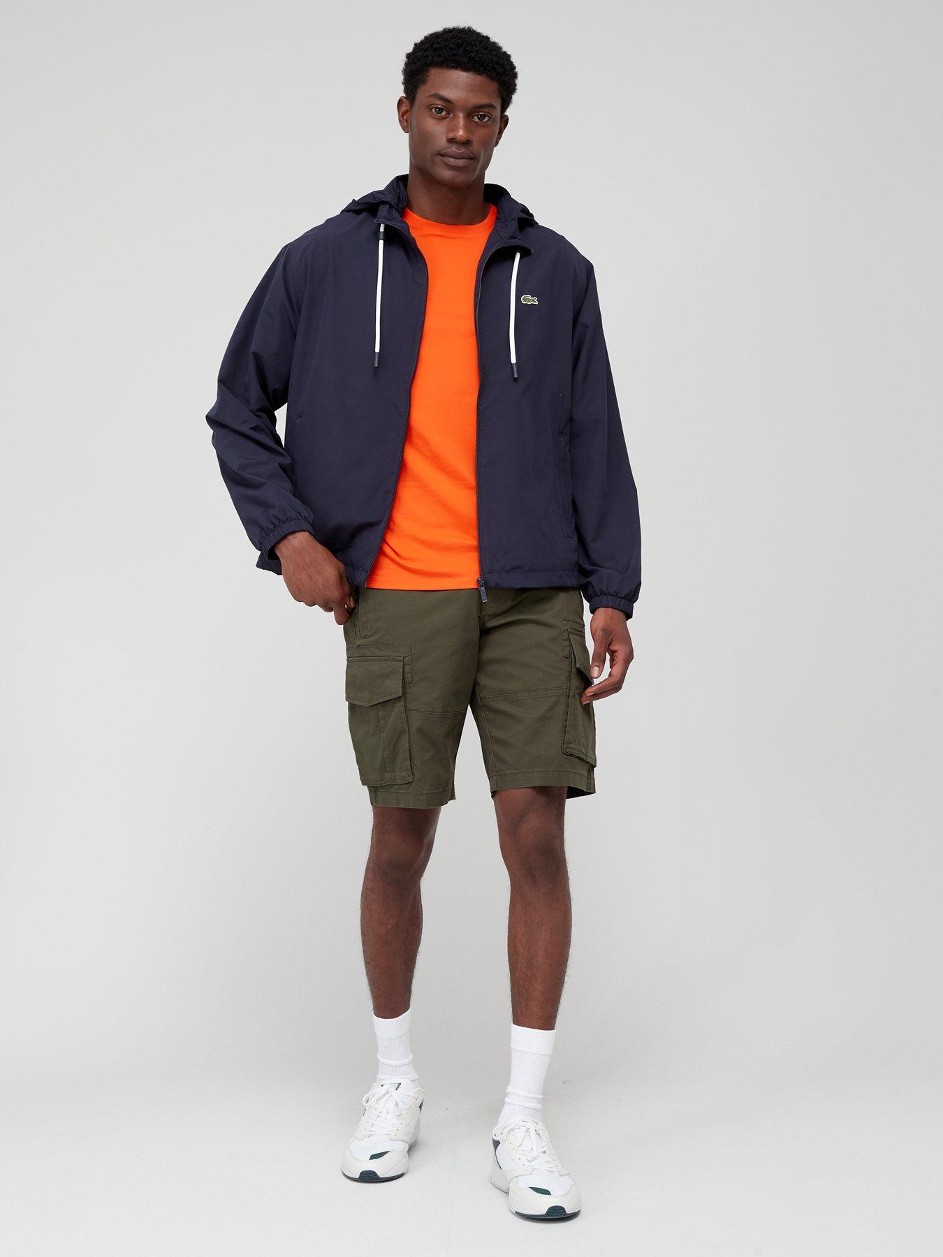 Lacoste Packable Hood Windbreaker Jacket - Navy | Very