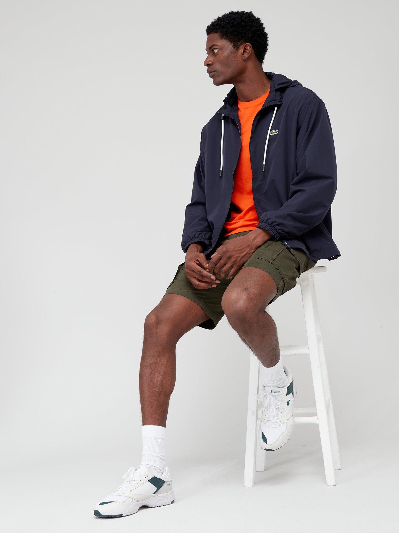 Lacoste Packable Hood Windbreaker Jacket - Navy | Very