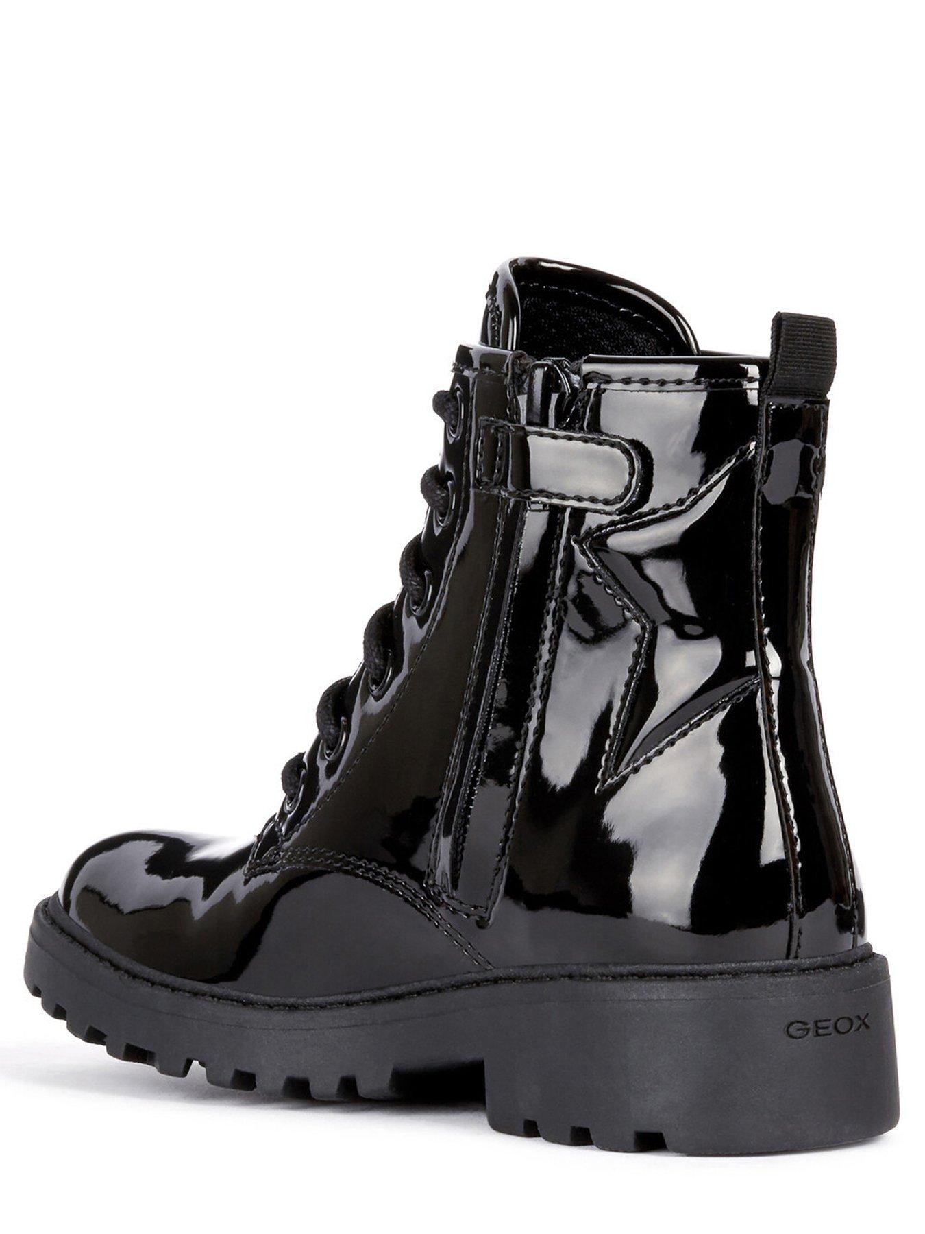 Geox Girls Patent Lace Up School Boot | Very