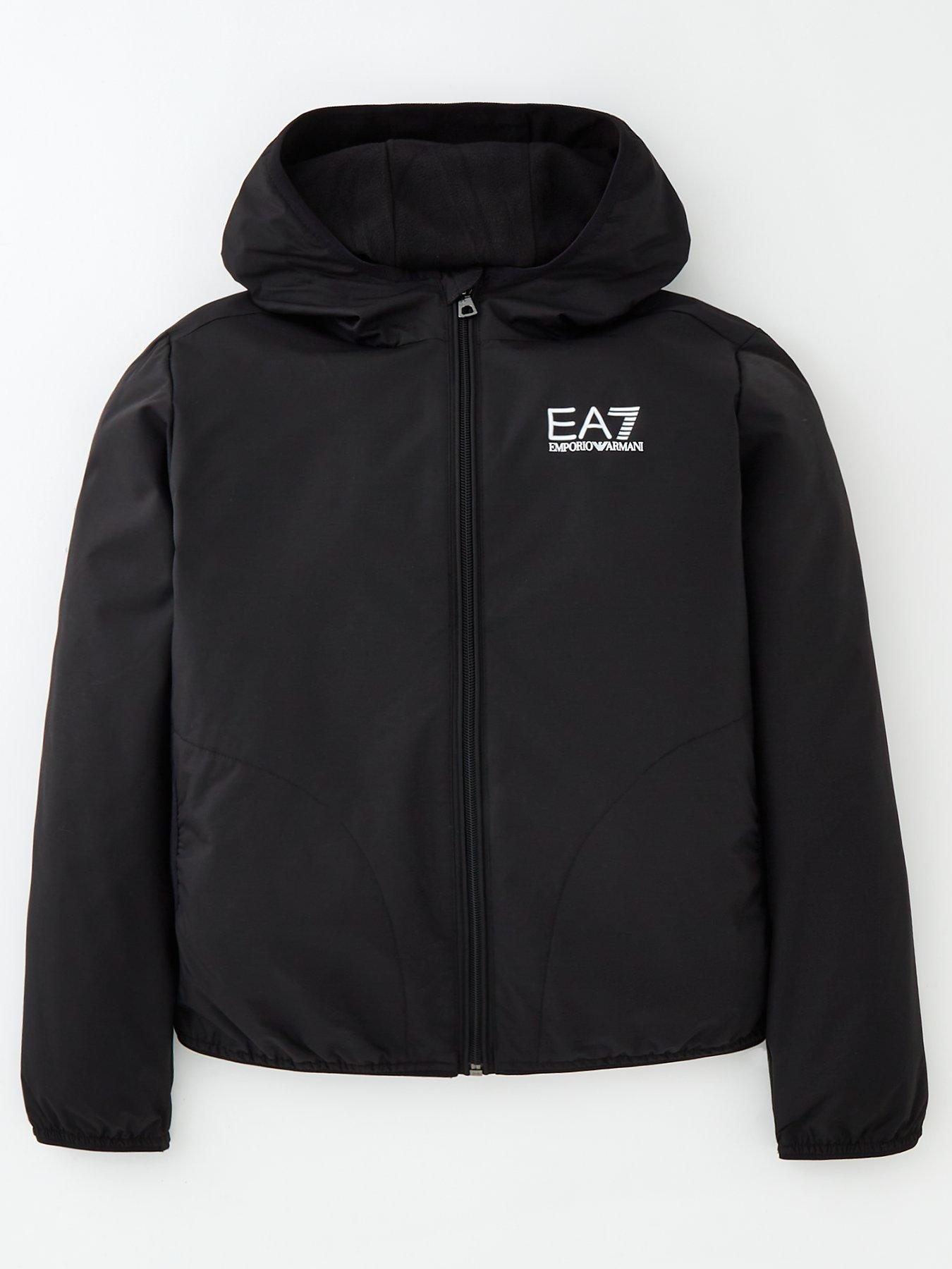 EA7 Emporio Armani Boys Core Id Lightweight Windcheater Jacket - Black ...