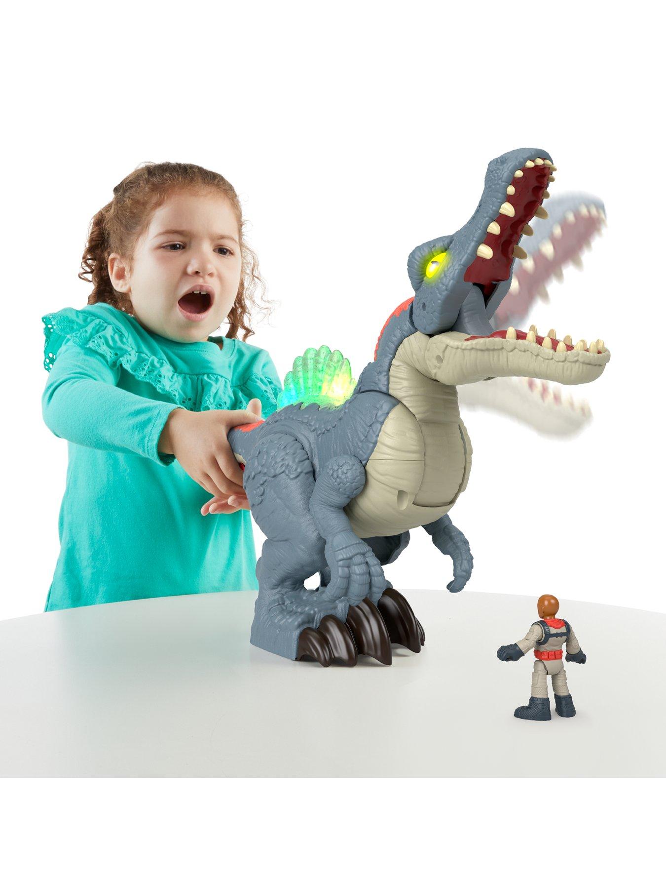 Imaginext Jurassic World Ultra Snap Spinosaurus Dinosaur Figure | Very