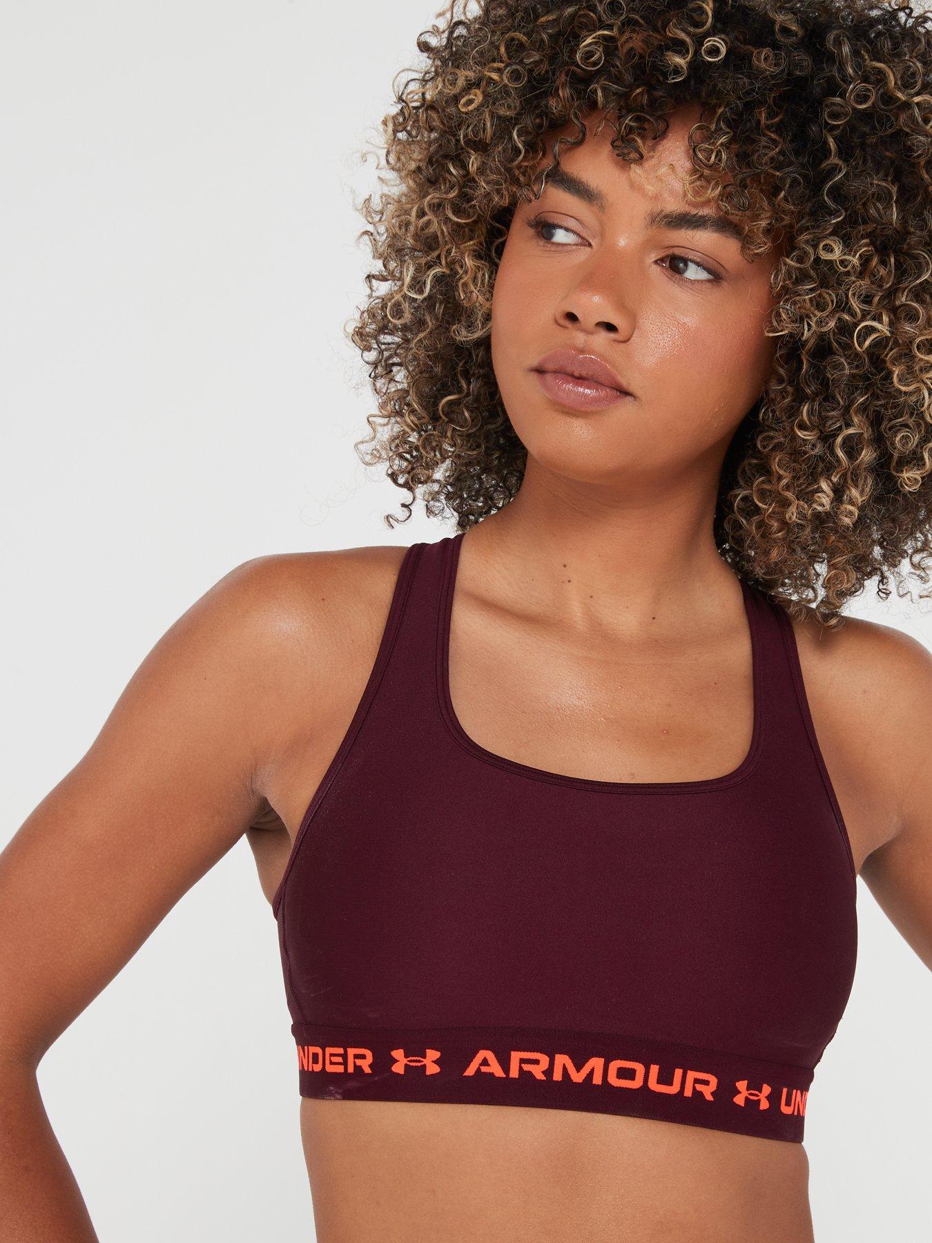 UNDER ARMOUR Training HeatGear® Armour Medium Support Crossback Sports ...