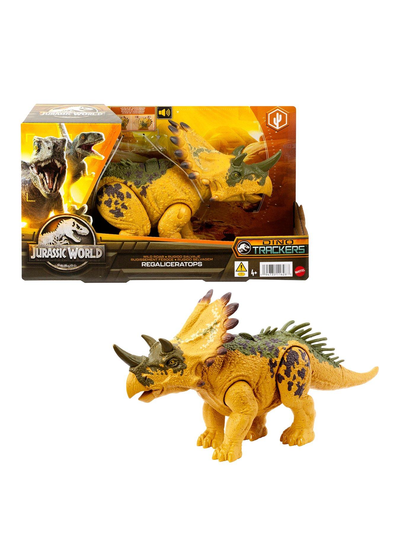 JURASSIC WORLD Wild Roar Regaliceratops Dinosaur Figure | Very