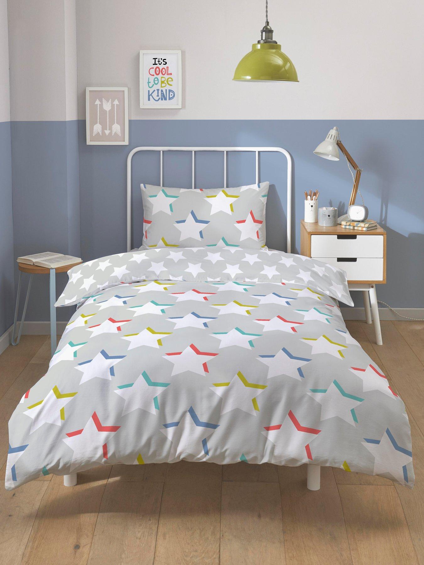 Duvet Covers | Double 4ft 6in | Character | Silver | Bed Linen | Home ...