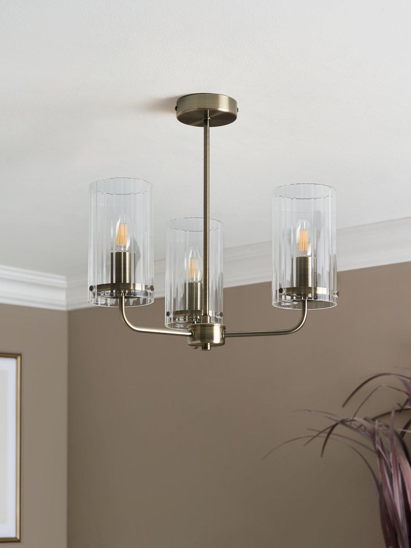 Very Home Stanton 3-Light Pendant Light Fixture | very.co.uk