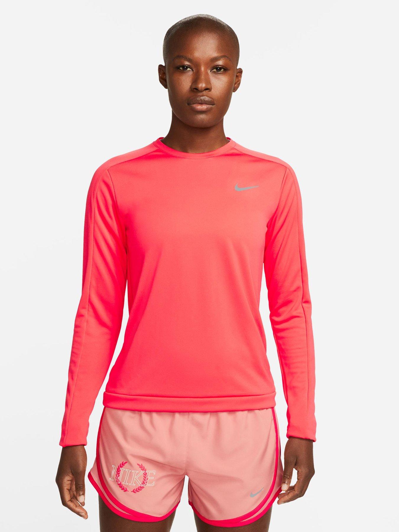 Nike Dri-FIT Pacer Crew Neck - Bright Orange | Very