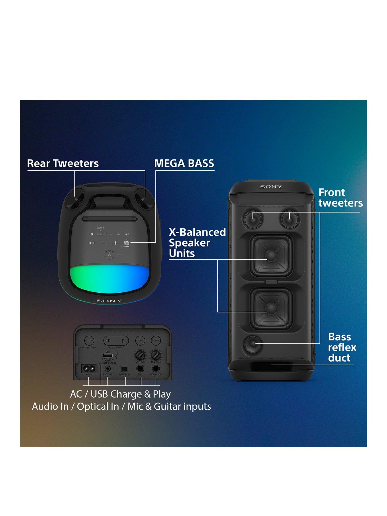 Sony SRS-XV800 Wireless Party Speaker with Powerful 360° Sound and MEGA ...