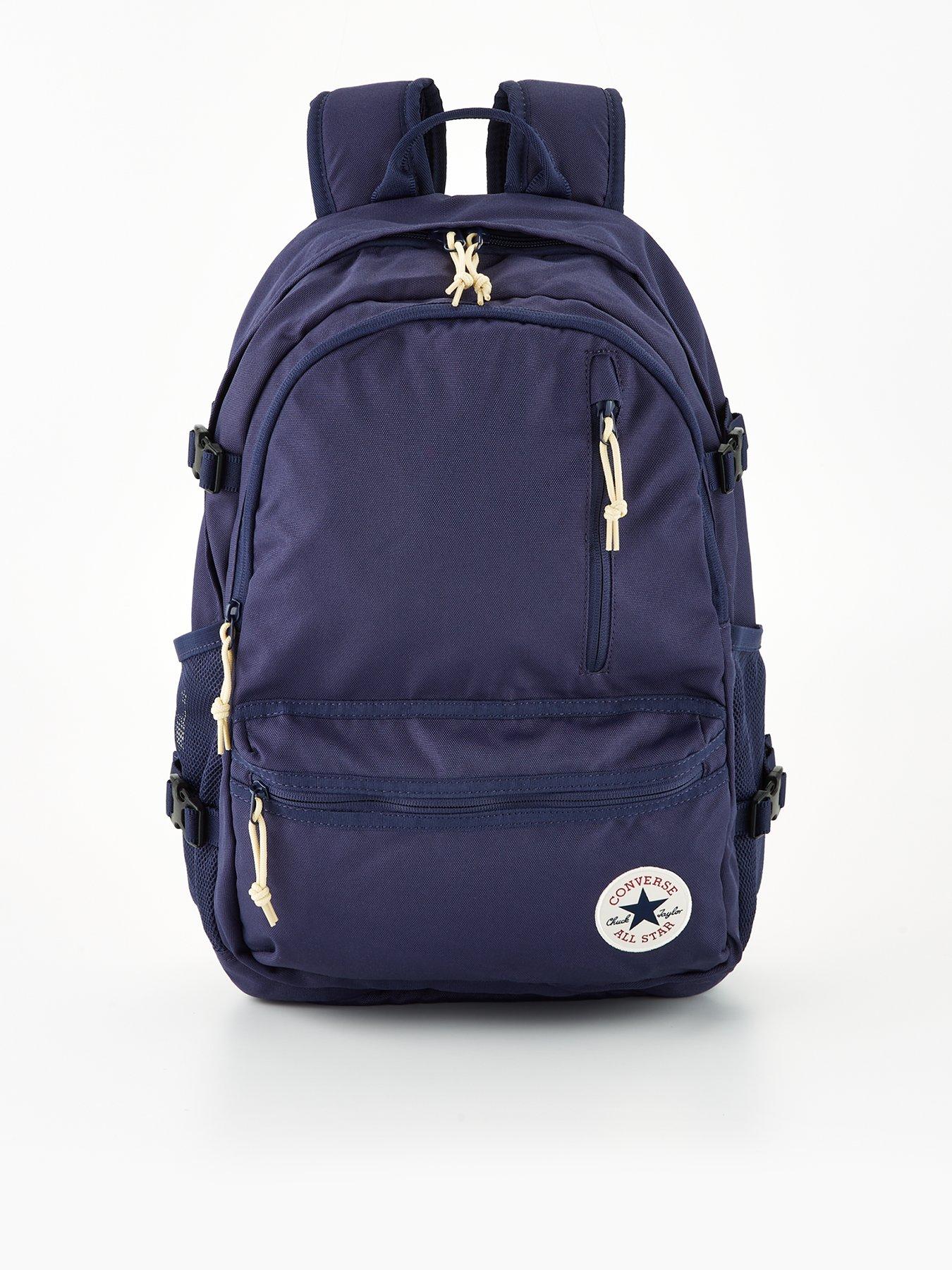 Converse Straight Edge Backpack - Navy | Very.co.uk
