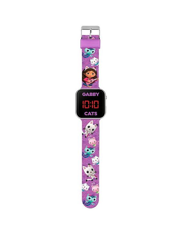 Disney Gabby Purple Printed Strap LED Watch | Very Disney Gabby Purple Printed Strap LED Watch | Very