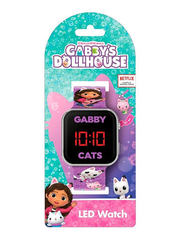Disney Gabby Purple Printed Strap LED Watch | Very Disney Gabby Purple Printed Strap LED Watch | Very