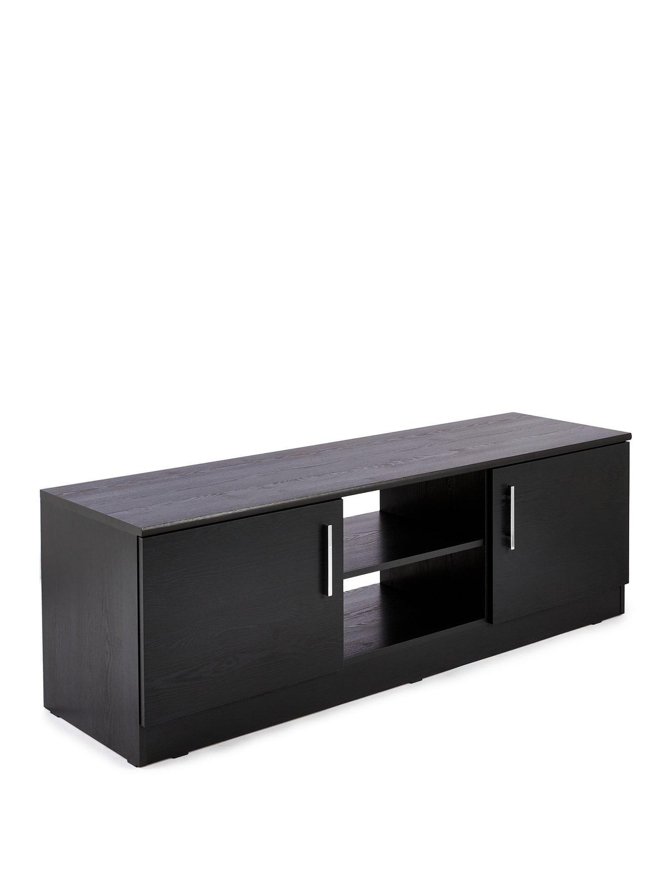 Panama 2 Door TV Unit Black fits up To 55 inch TV FSC Certified