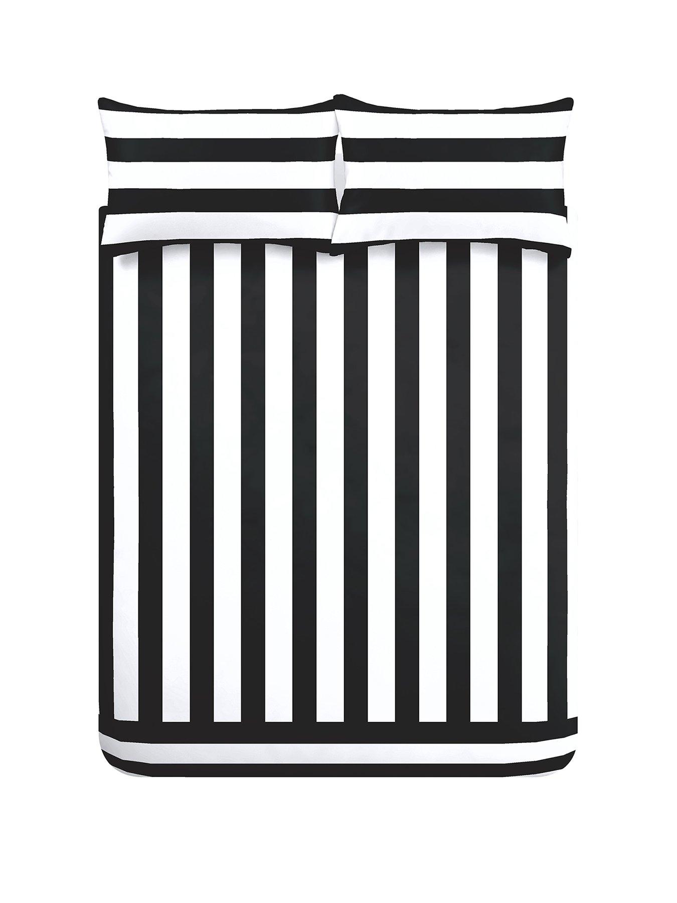 Style Sisters Bold Stripe Cotton Duvet Cover Set Uk