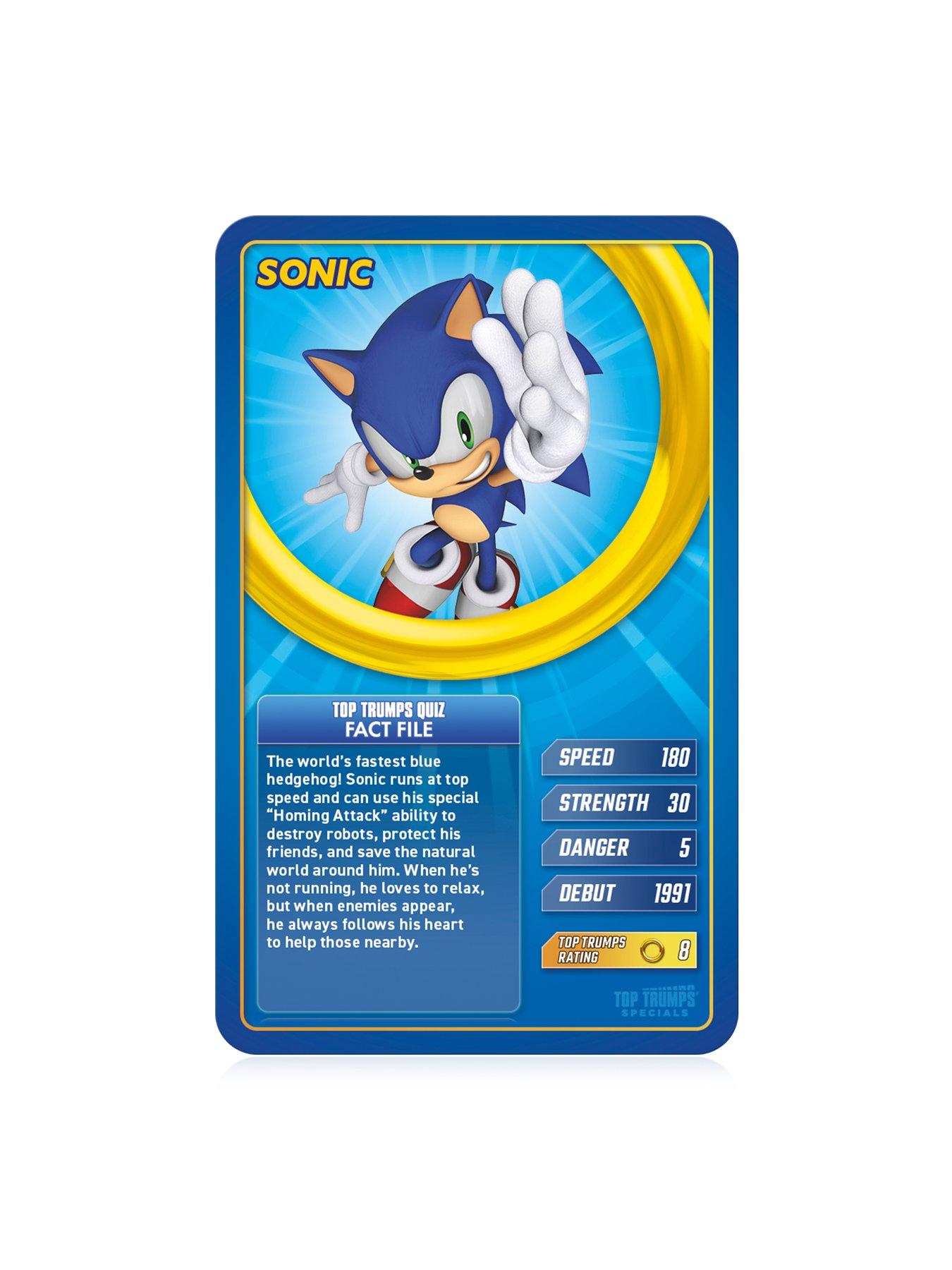 Top Trumps Sonic The Hedgehog Card Game | Very