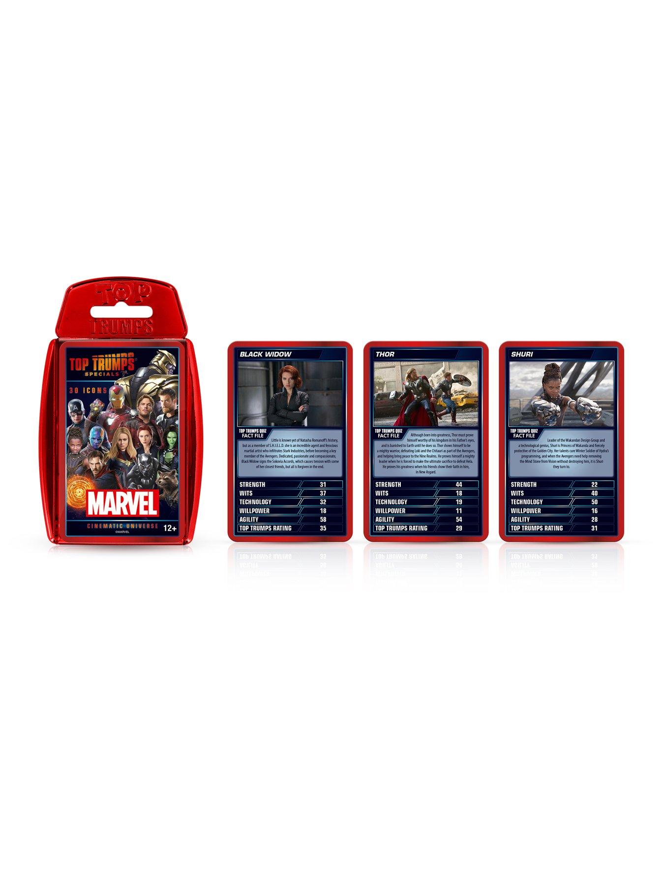 Top Trumps Marvel Cinematic Top Trumps Card Game | Very