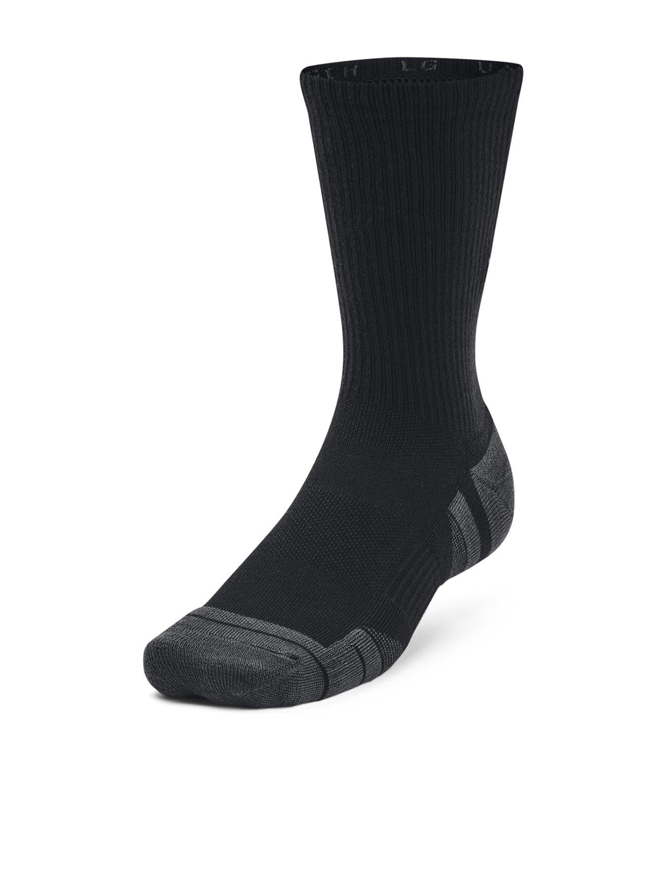 UNDER ARMOUR Performance Tech 3pk Crew Socks - Black | Very