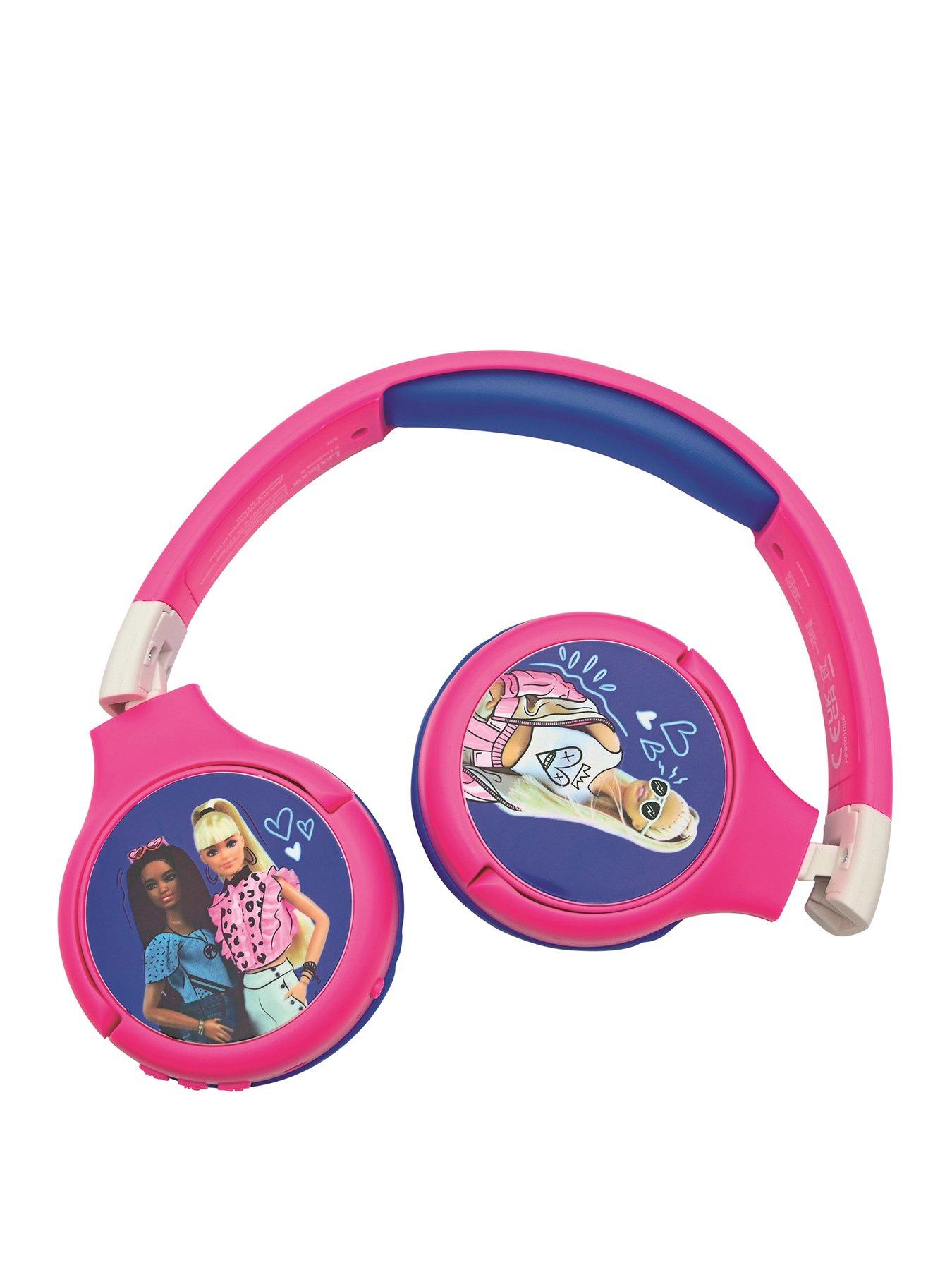 Barbie 2 in 1 Bluetooth and Wired comfort foldable Headphones with kids ...