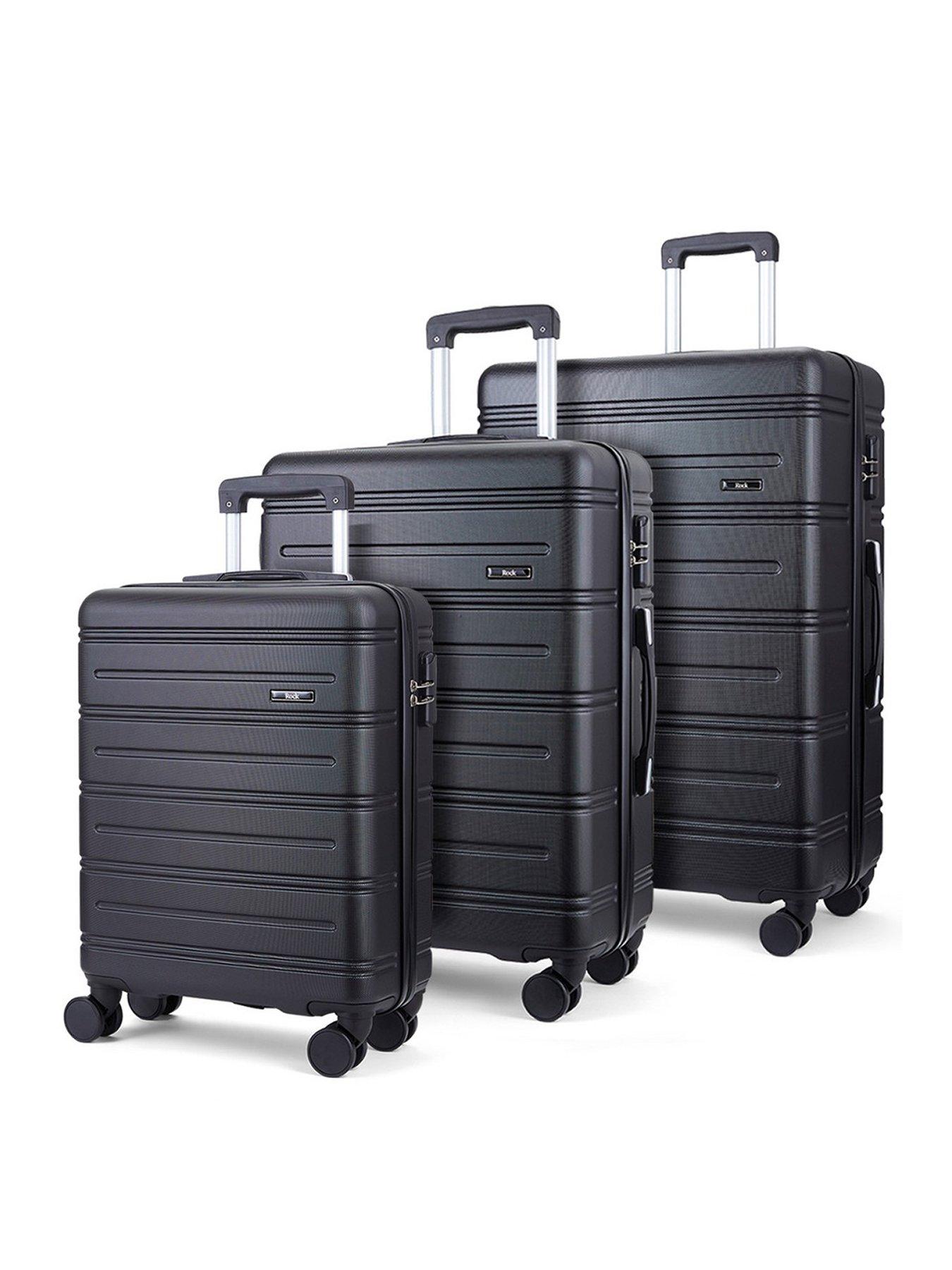 Rock Luggage Lisbon 3 Pc Set Black | Very