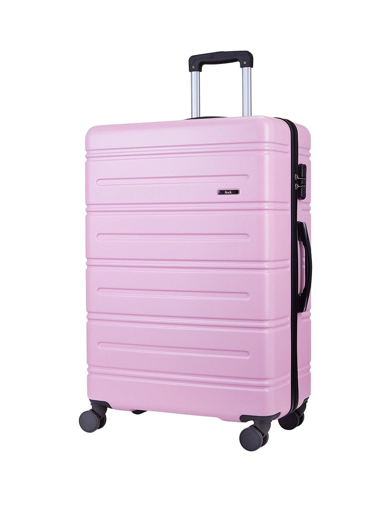 Rock Luggage Lisbon Large Suitcase Pink | Very