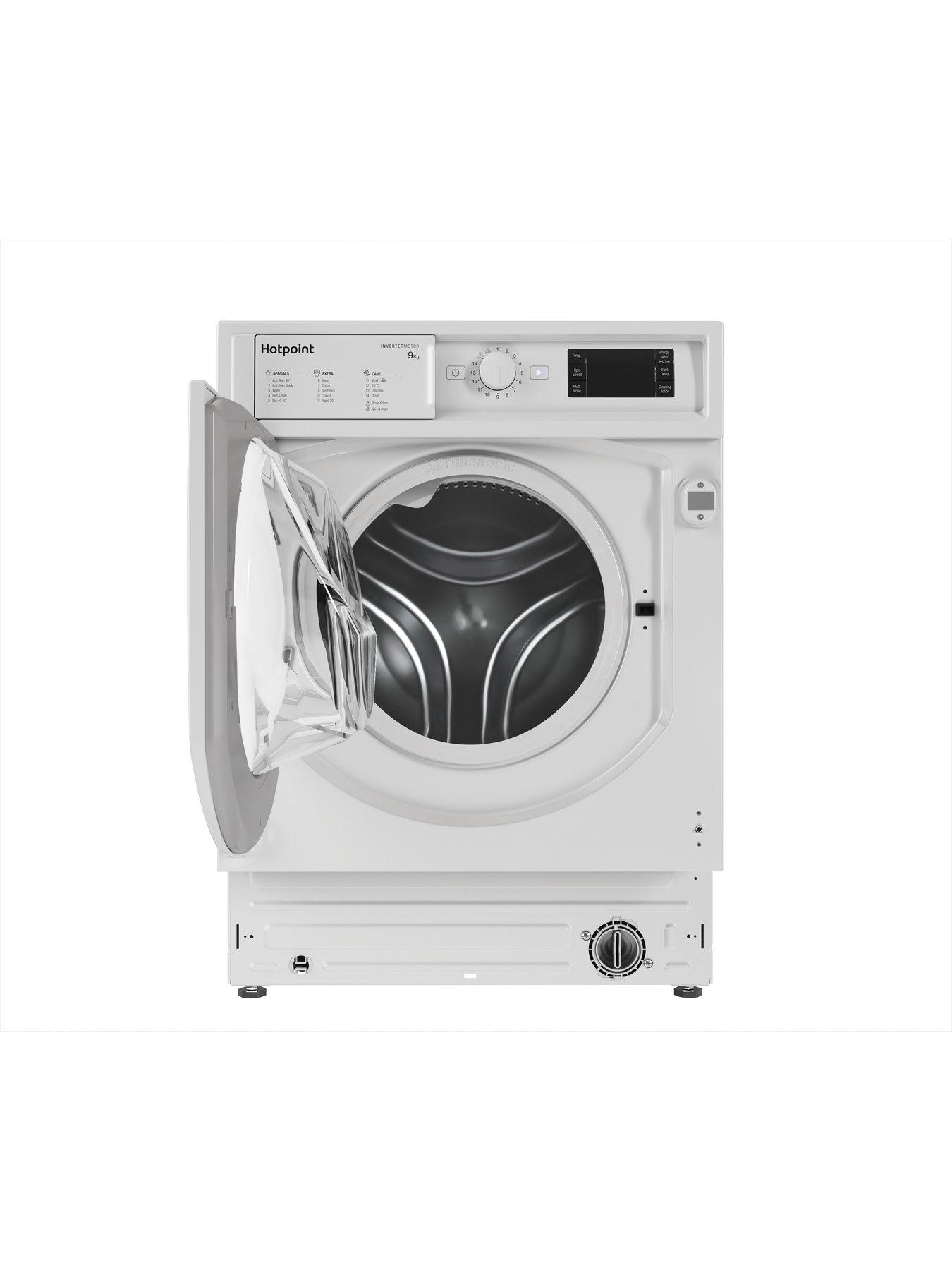 Hotpoint BIWMHG91485 9kg Wash, 1400rpm Spin Integrated Washing Machine ...