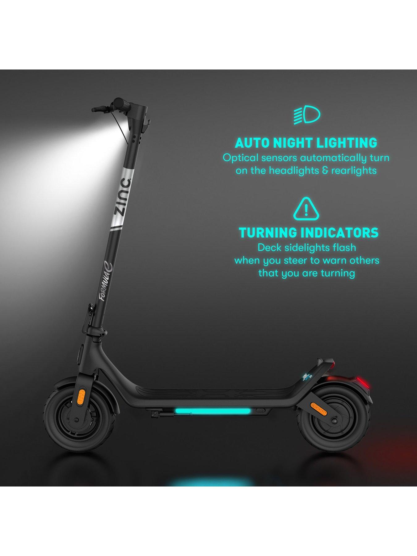 Zinc Folding Electric Formula E GZ3 500W Series Scooter - Black | Very